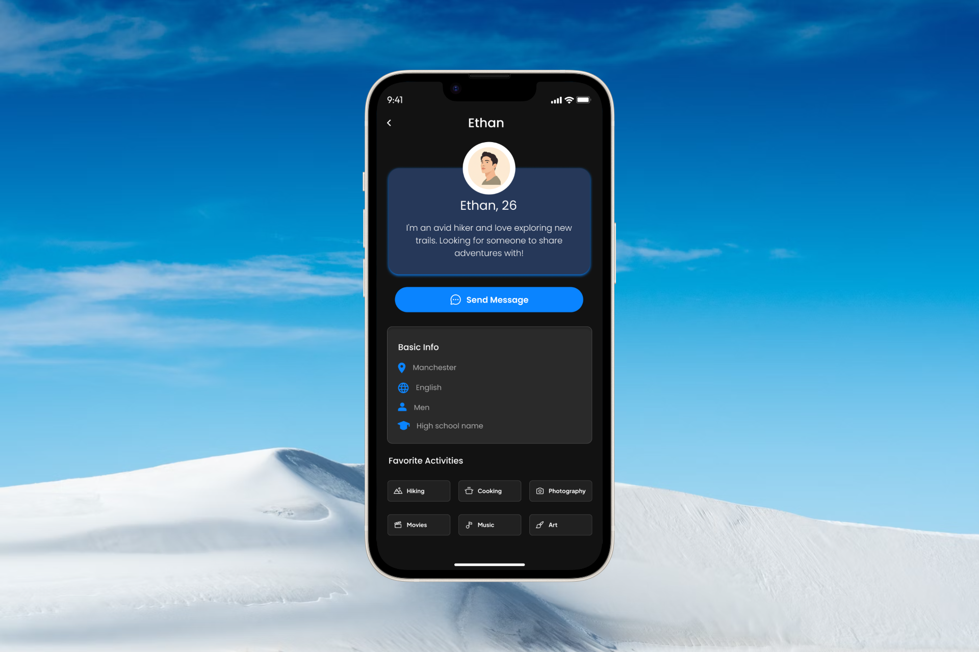 Profile & Chat Screen Mobile App by Sana Fatima on Dribbble