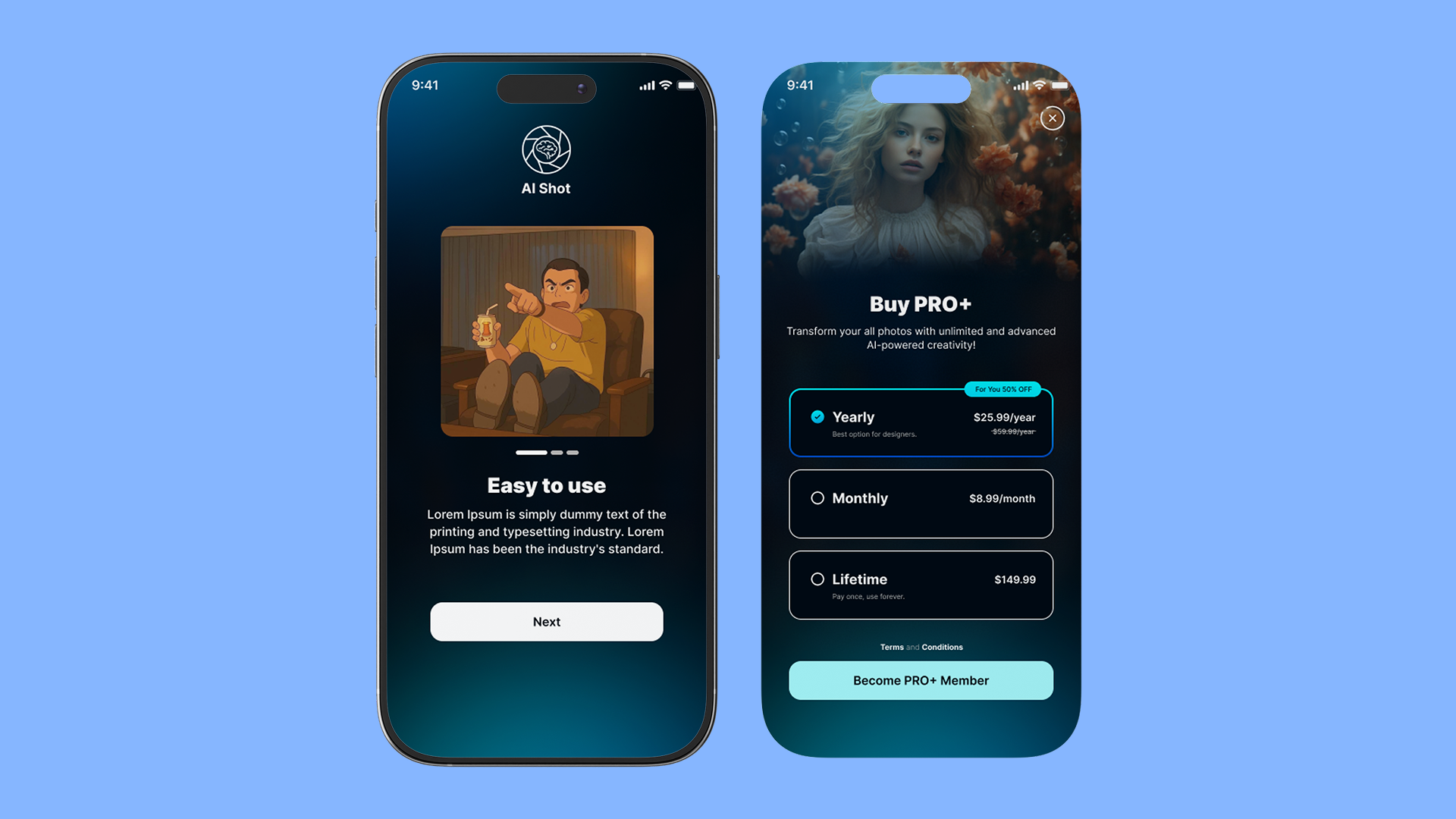 AI Shot - AI Art Generator Mobile App UI Design by Yiğit Akın Kaya on ...