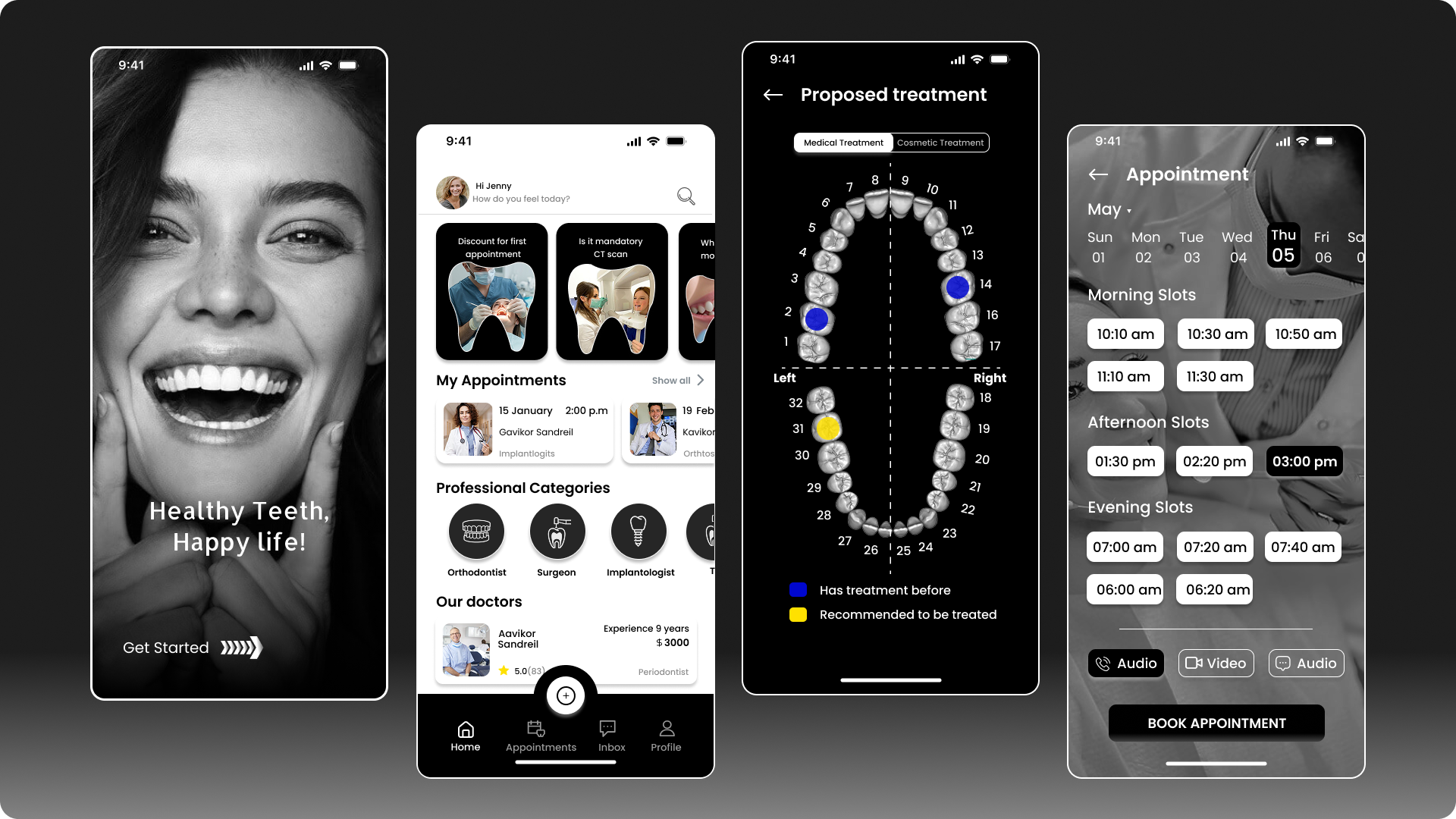 Dentist Appointment Mobile App by Codes Clue on Dribbble