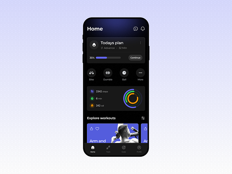Fitness Plan Mobile App UI by Noman for Design Monks LLC on Dribbble
