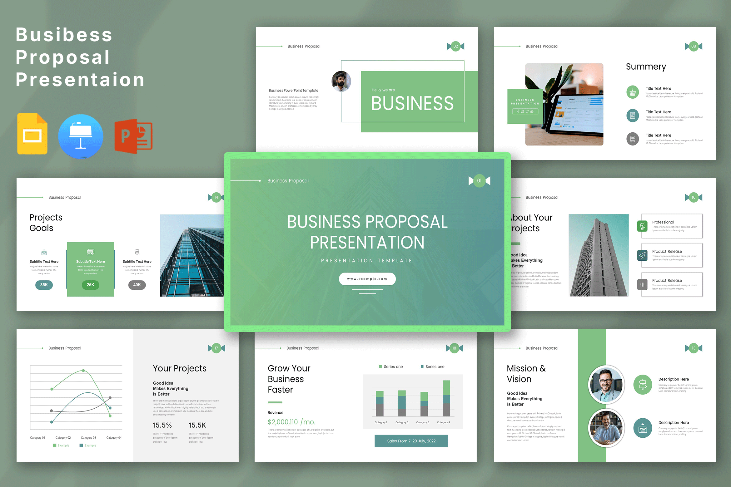 Business Proposal Template by Impreza on Dribbble