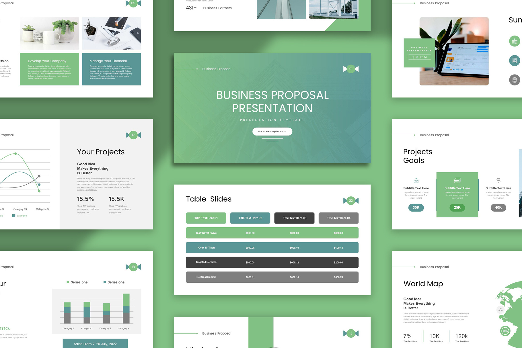 Business Proposal Template by Impreza on Dribbble