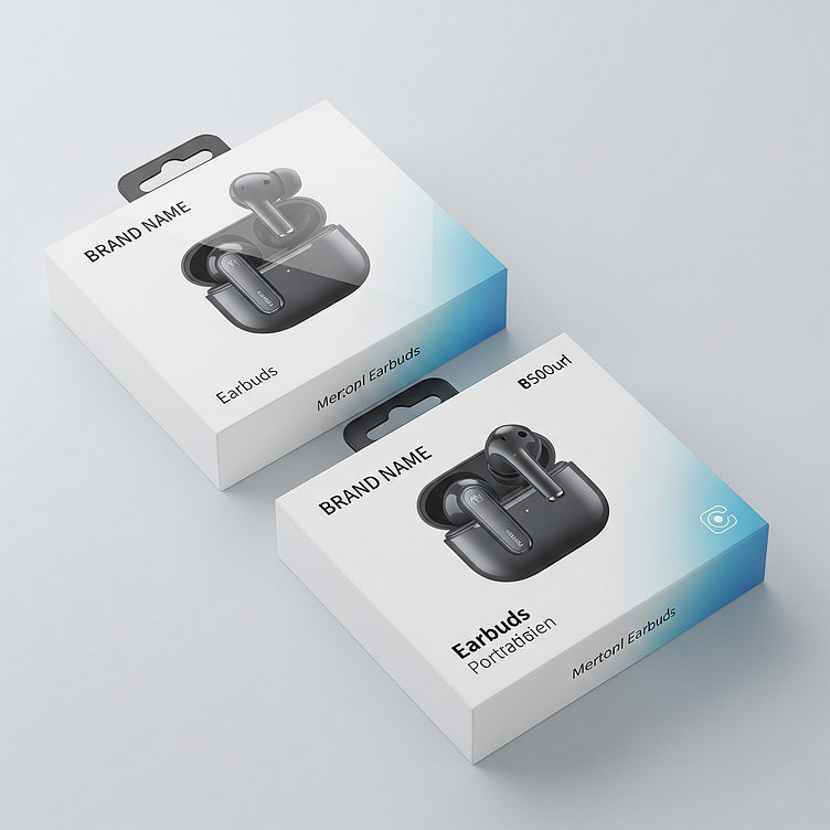 Earbud Packaging Mockup by MapLeo Design on Dribbble