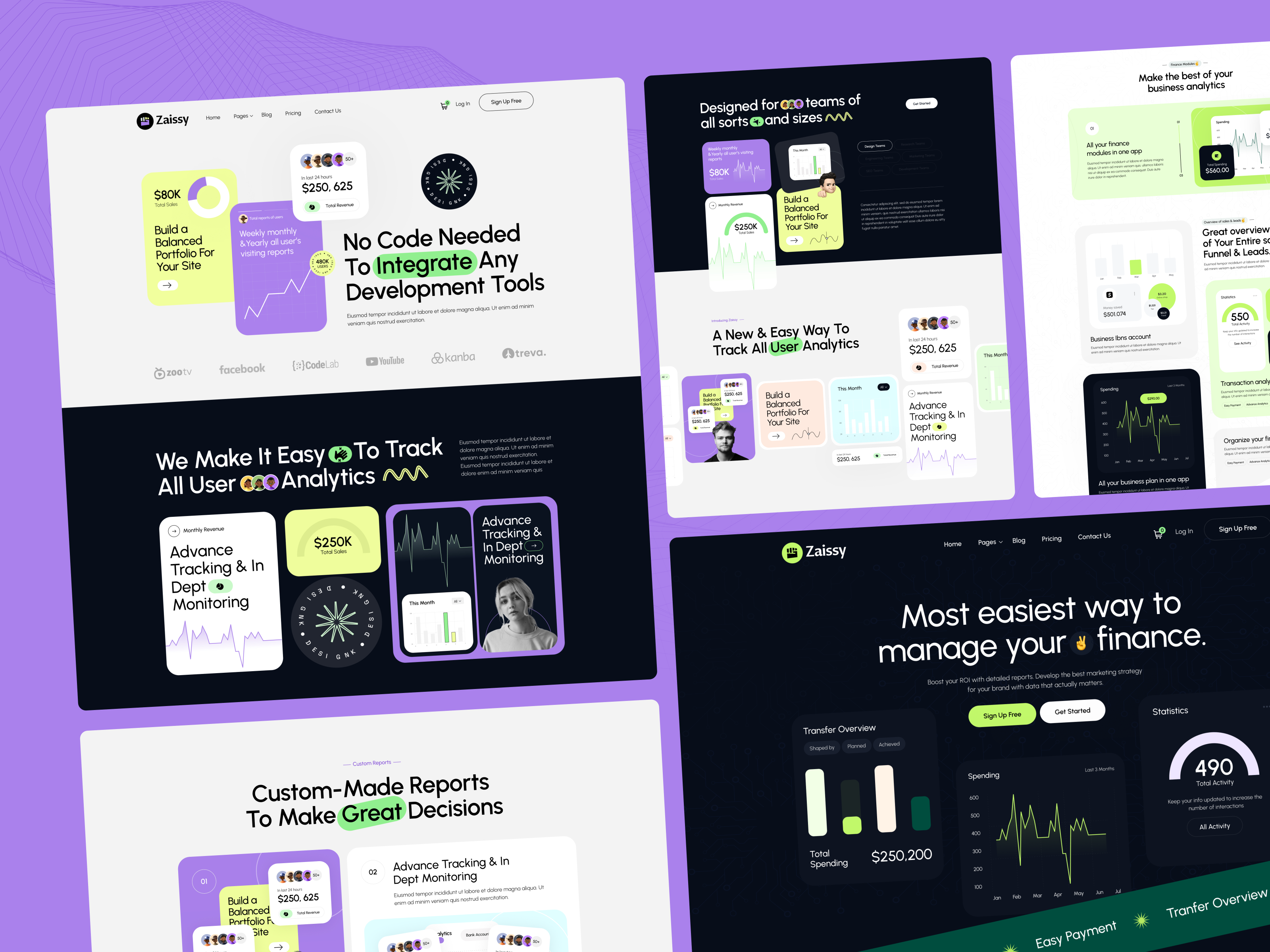 Zaissy - SaaS Landing Page by Flowzai LLC on Dribbble