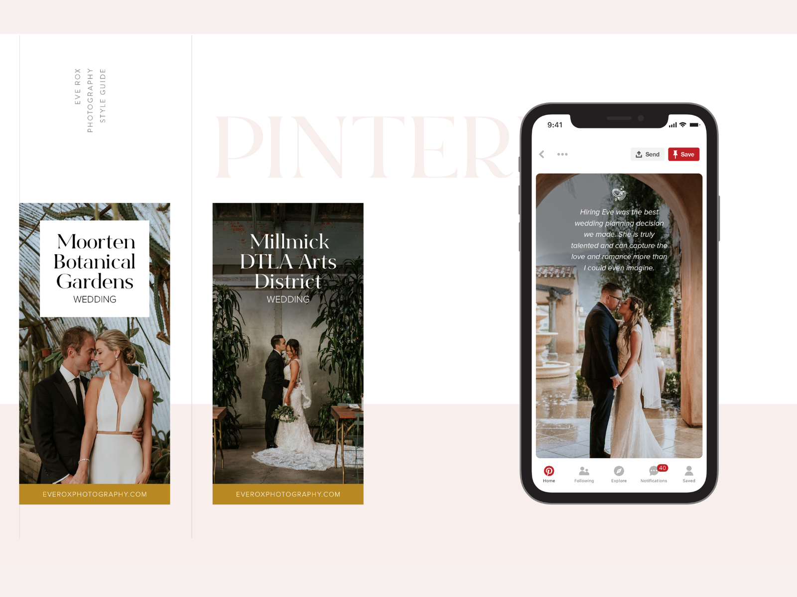 Eve Rox Photography Pinterest Graphics by Luna Bramlett on Dribbble