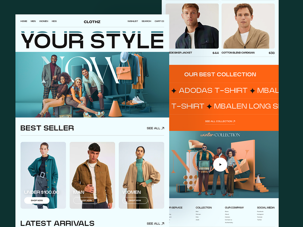 Men's Fashion Website Design by Emon🌟 for Onixtheme on Dribbble