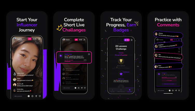Live Broadcast App - App Store Screenshots Design by App Genie on Dribbble