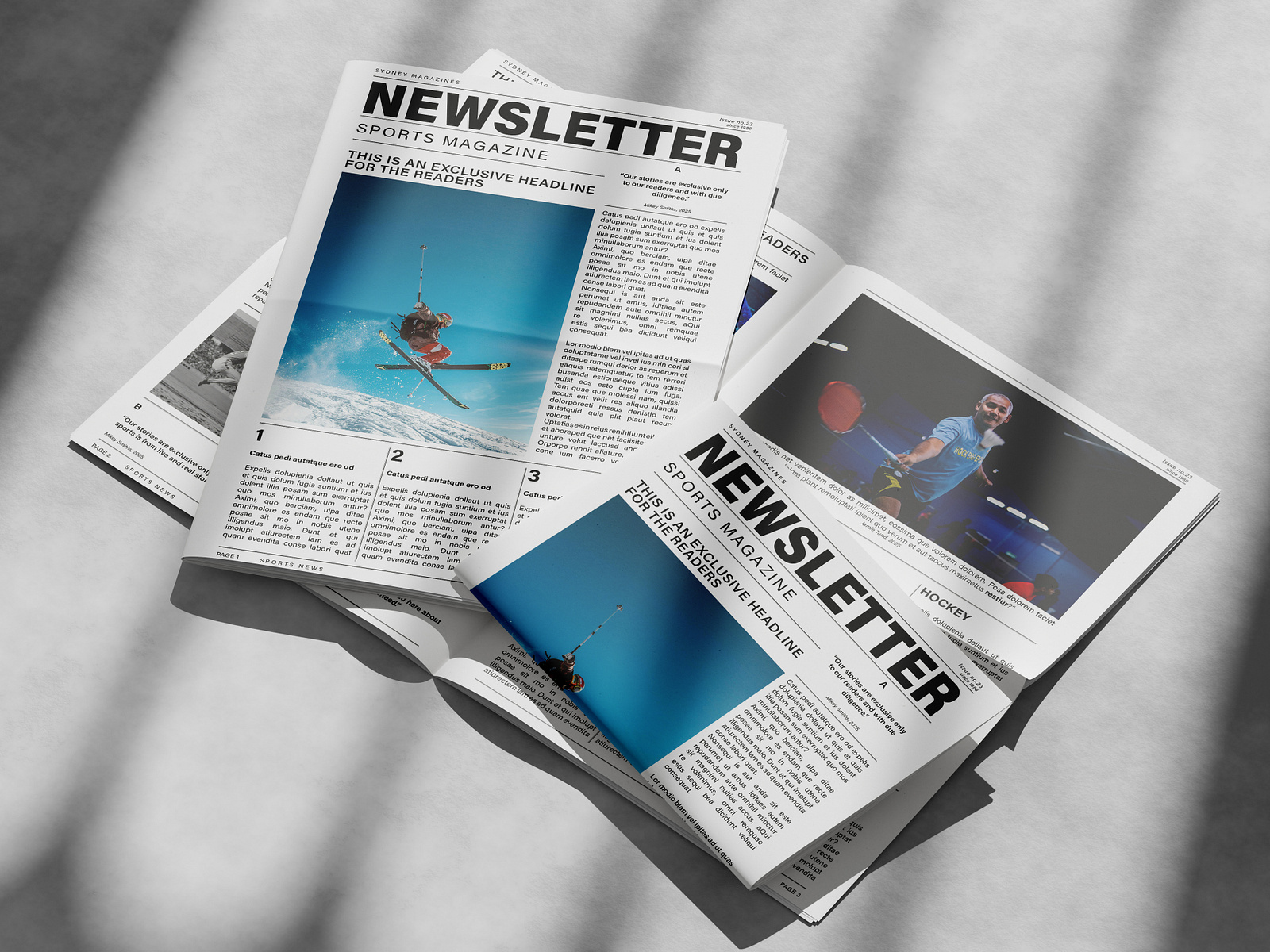 Sports Newspaper Design (Newspaper Design Project) by Nicholai on Dribbble