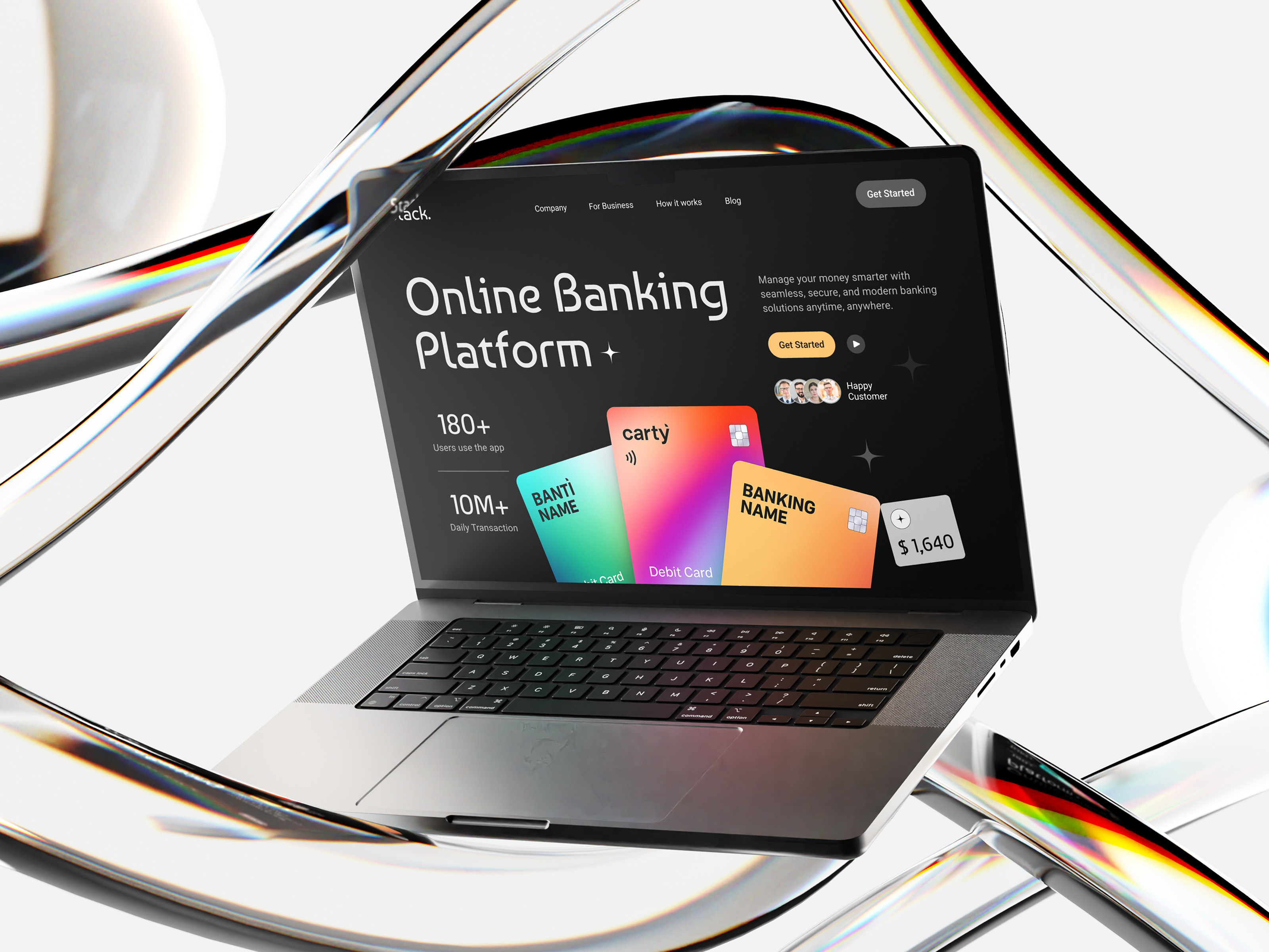 Banking Website Landing Page by Efat Ahmed on Dribbble