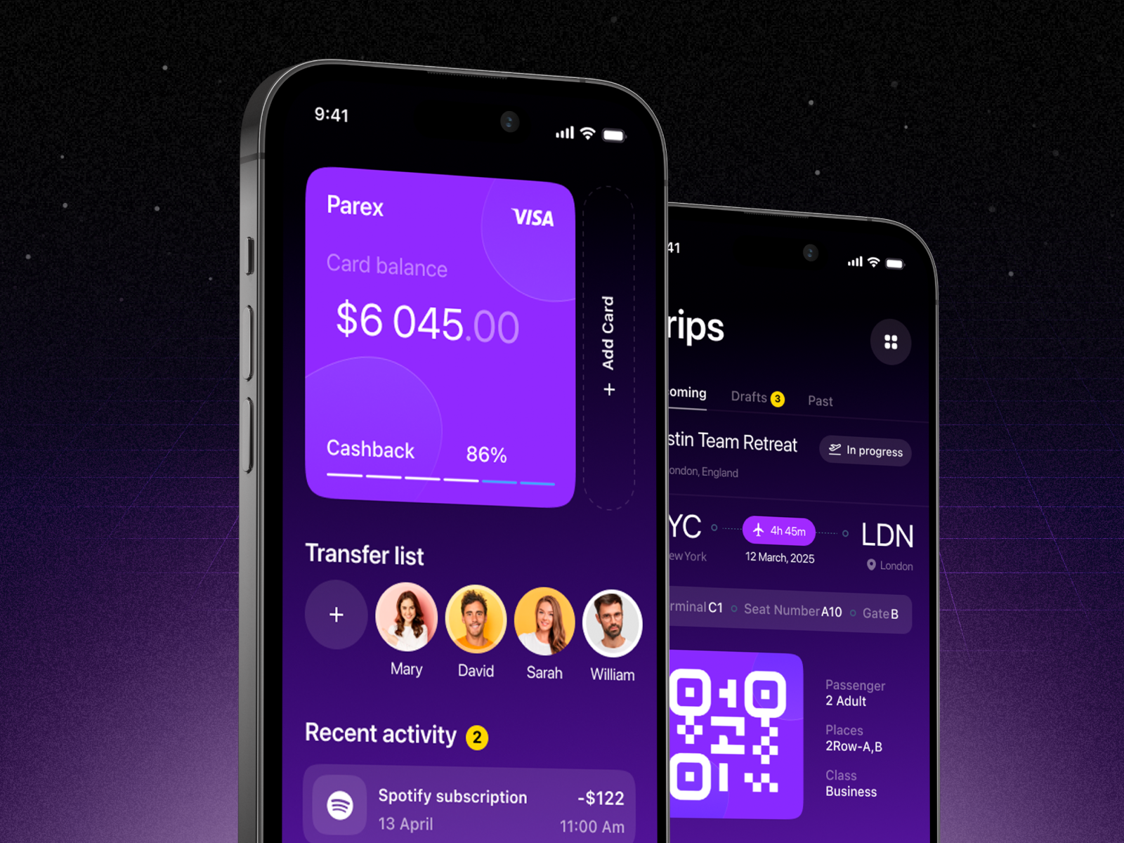 Digital wallet and money management application Mobile UI design by ...