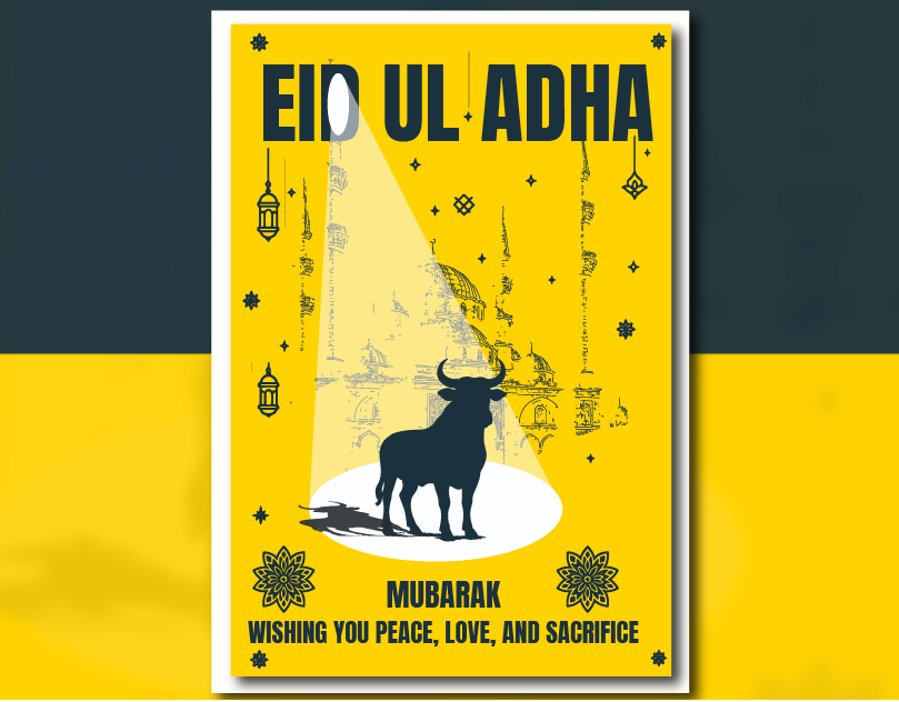 eid modern poster design by Nizar Ali on Dribbble
