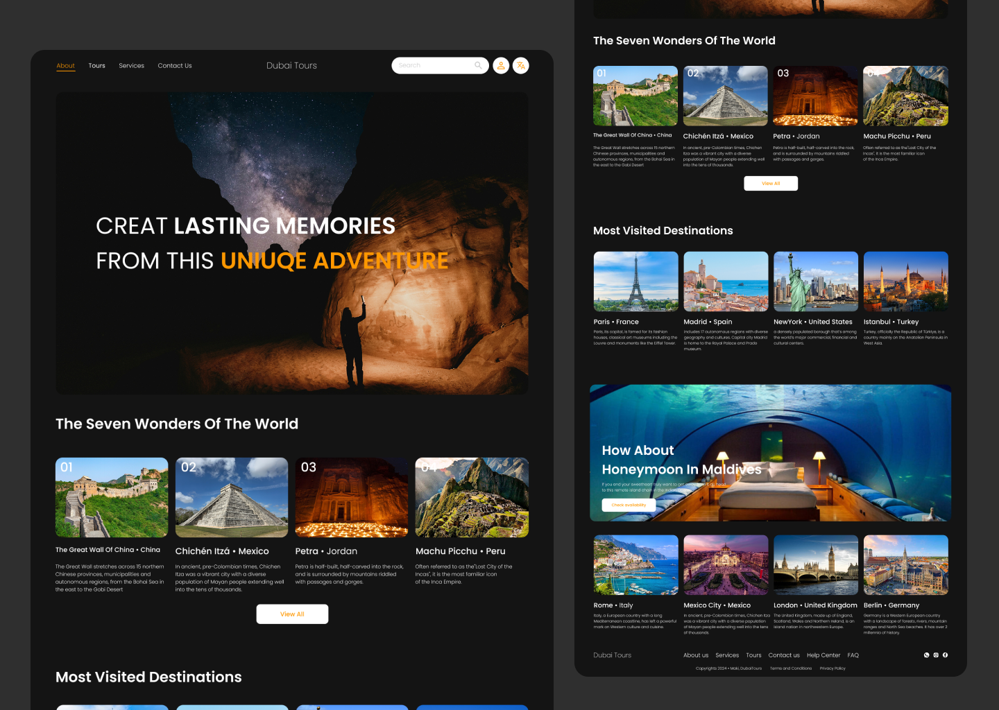 Travel Booking Website – UI/UX Design Project by Maki Mohammad on Dribbble