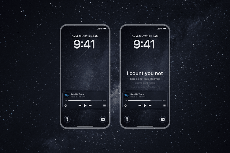 IOS 26 Lock screen Music Player by Omkar Chavan on Dribbble
