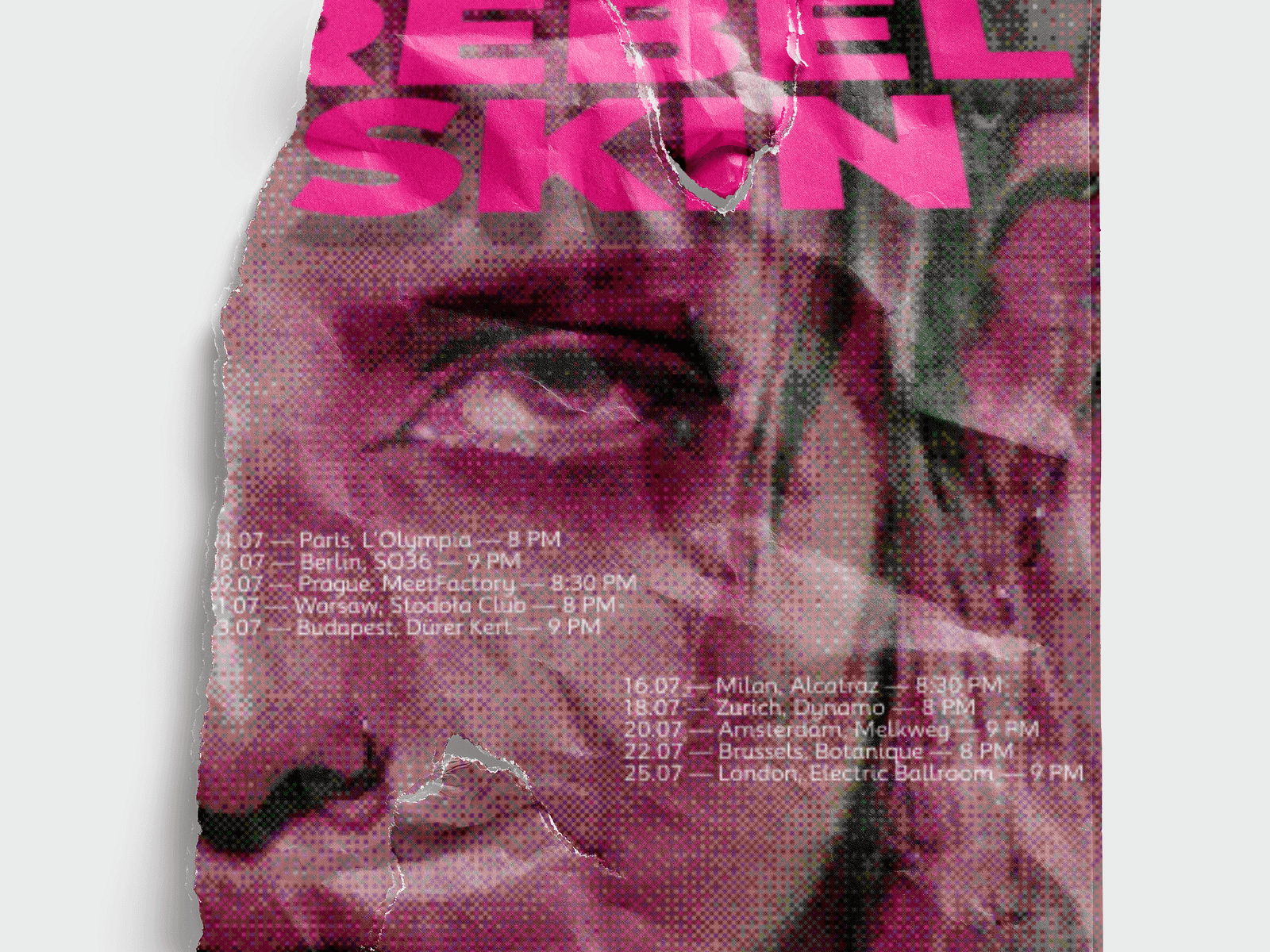 Rebel Skin - Grunge Poster by Maria Bogrd on Dribbble