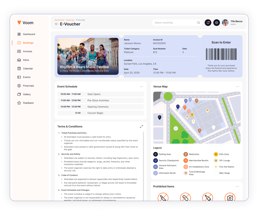 Event Management Dashboard - Web App, SaaS by Adegbite boluwatife on ...