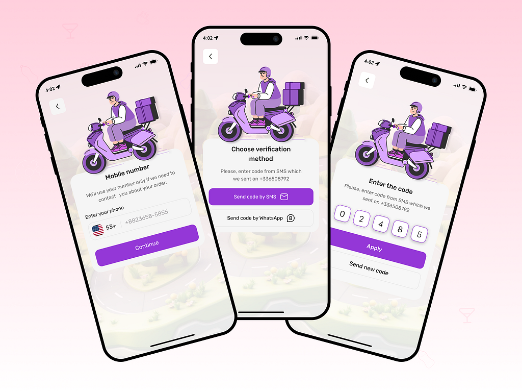 Smooth Login Flow for Food Delivery App by Md Emon on Dribbble