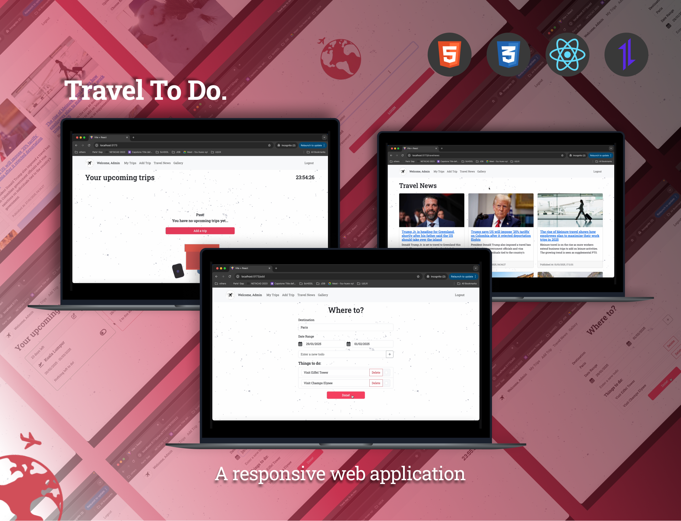 Browse thousands of Travel Web Application images for design ...