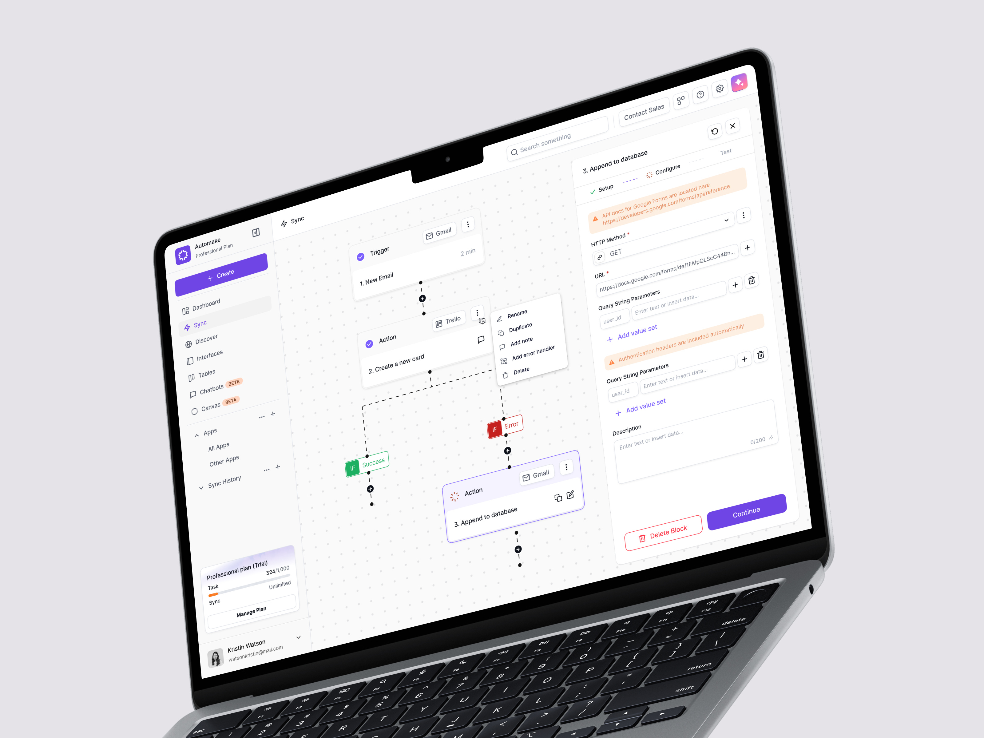 Automake - Automation Workflow by Barly Design for Uxerflow on Dribbble