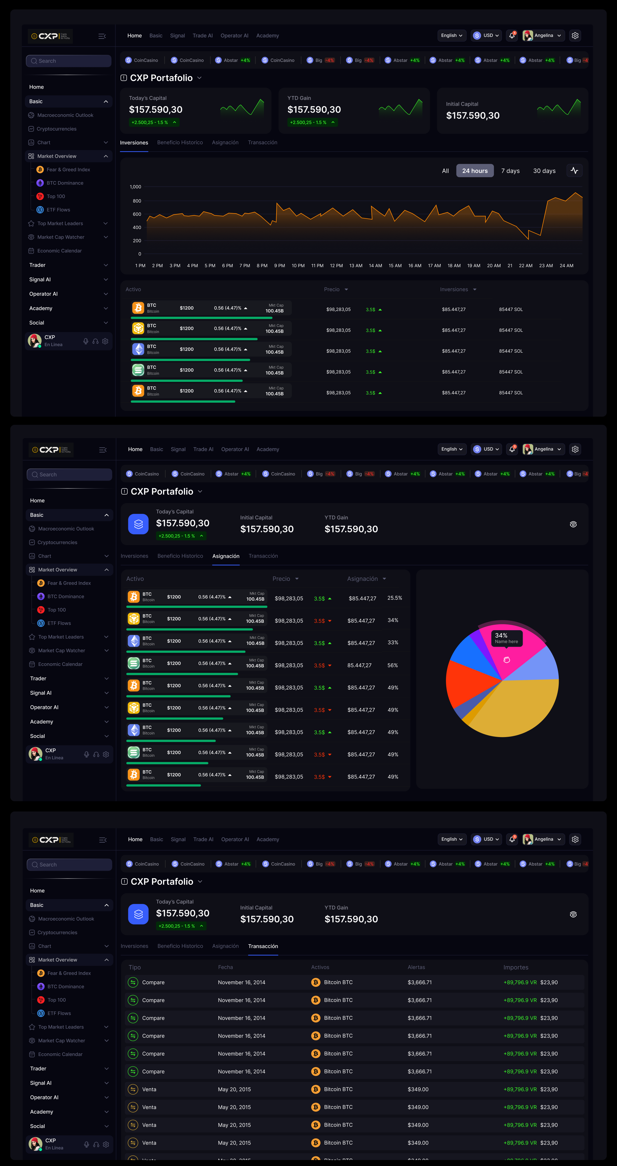 CXP - Crypto/Forex Trading Platform by Emon🌟 on Dribbble