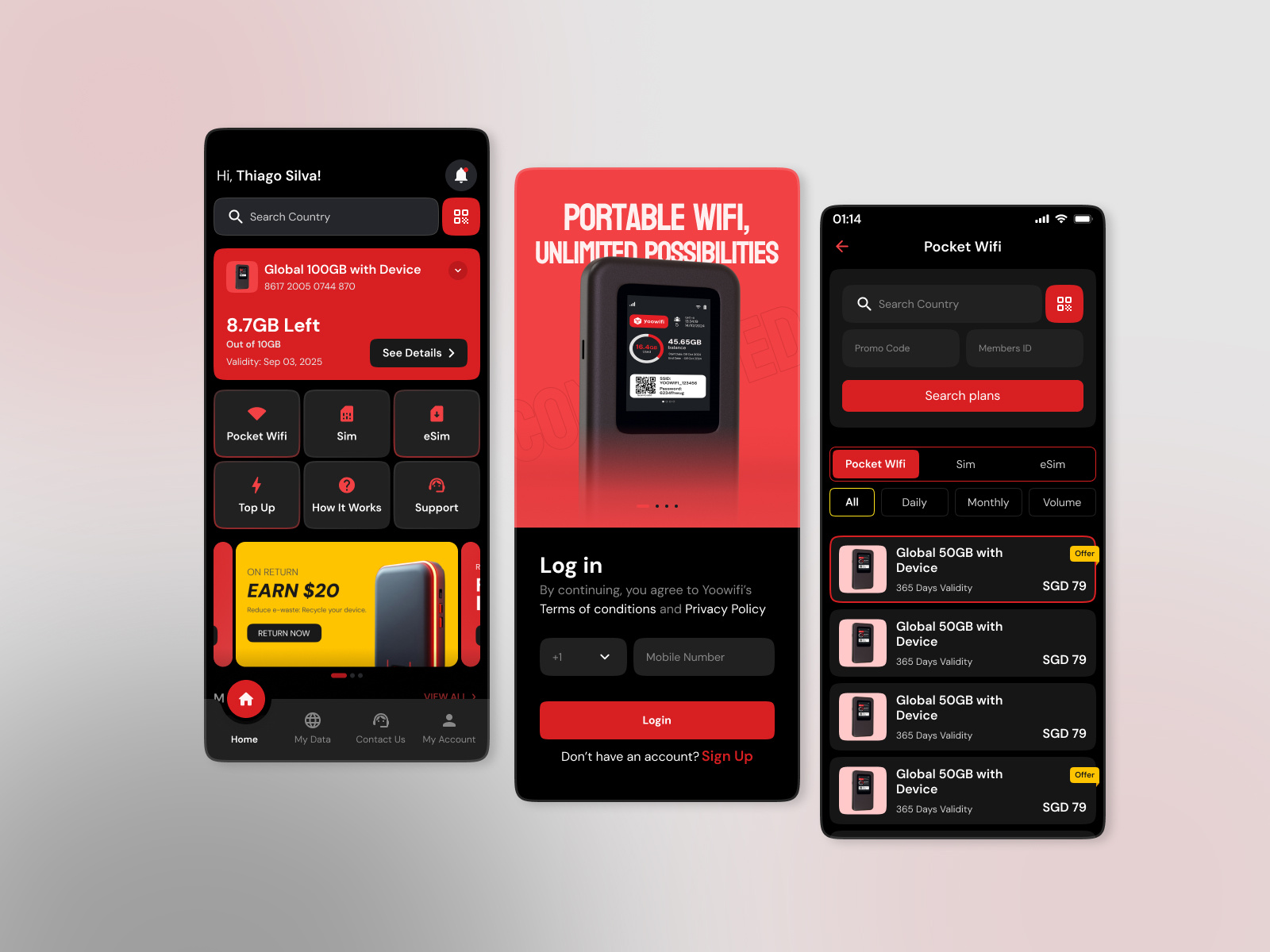 Yoo Wifi – Your Travel Data Companion by Asiq M. for Netro Systems on Dribbble