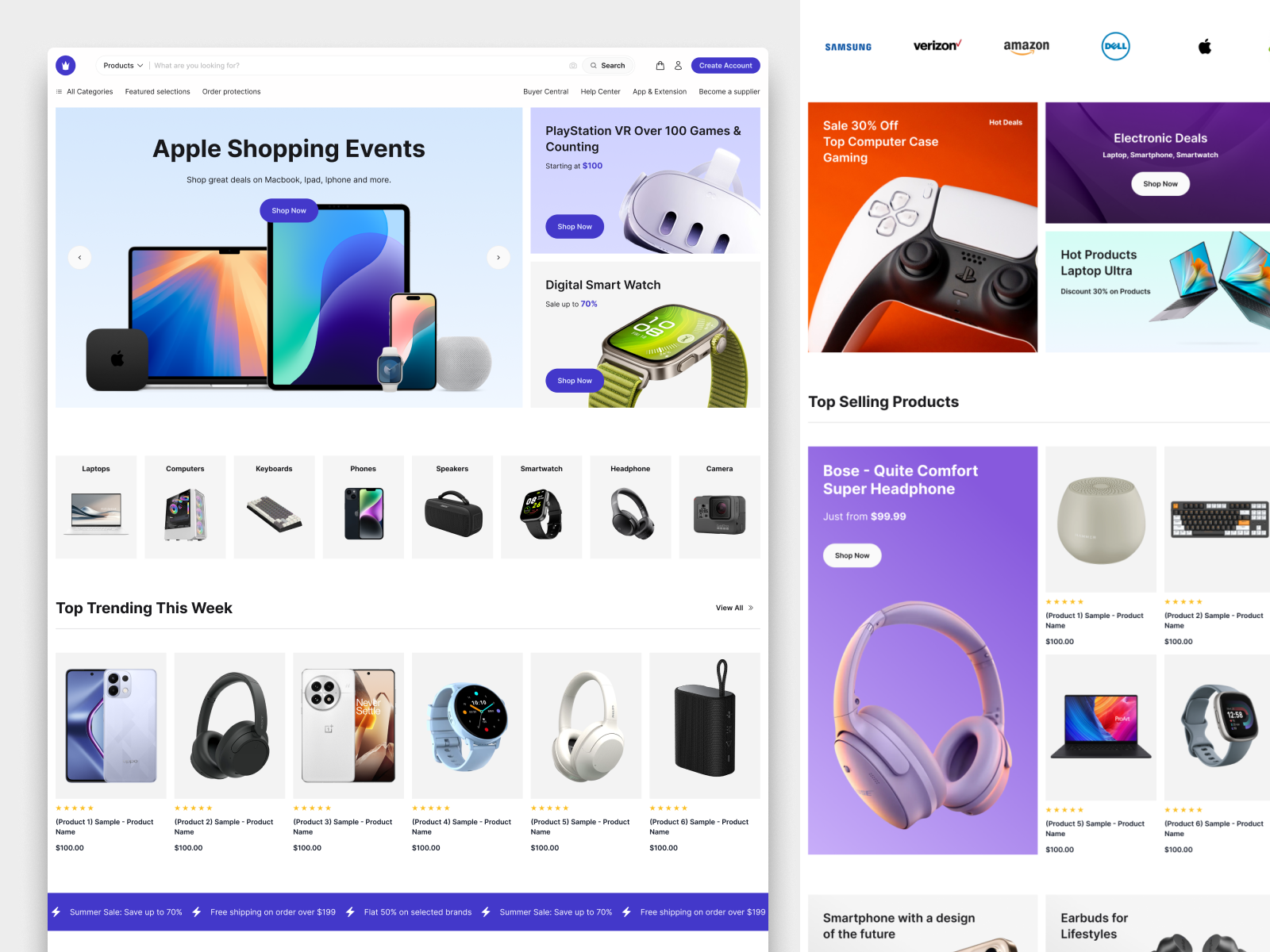 Technology Store - Ecommerce UI Kit by Bac Nguyen on Dribbble