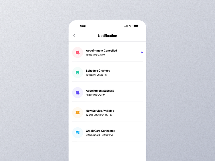 Notification Mobile App Ui by UI Ants on Dribbble