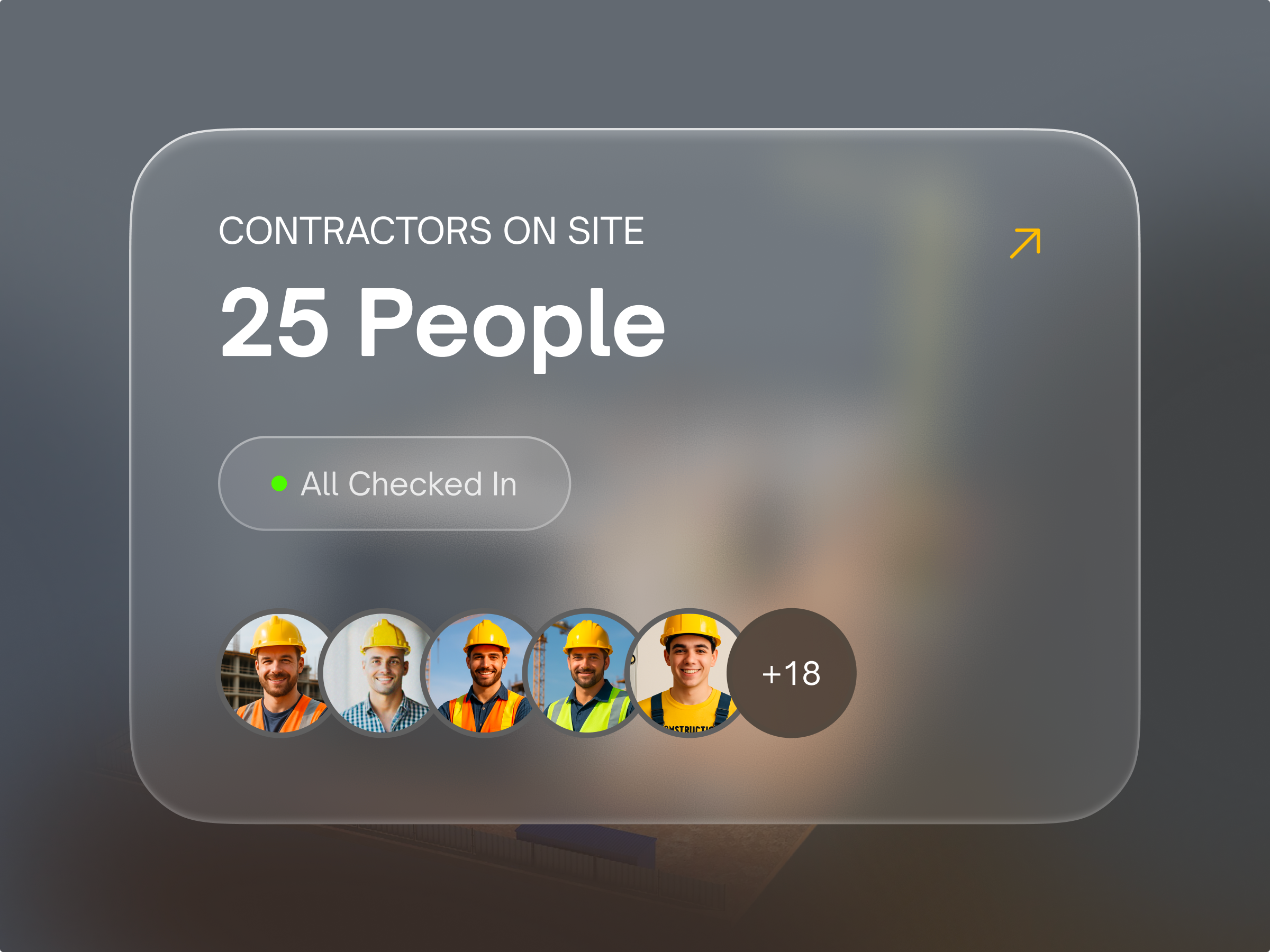 Liquid Glass Widget Components - Smart Construction Dashboard UI by Rakibul 🏀 on Dribbble