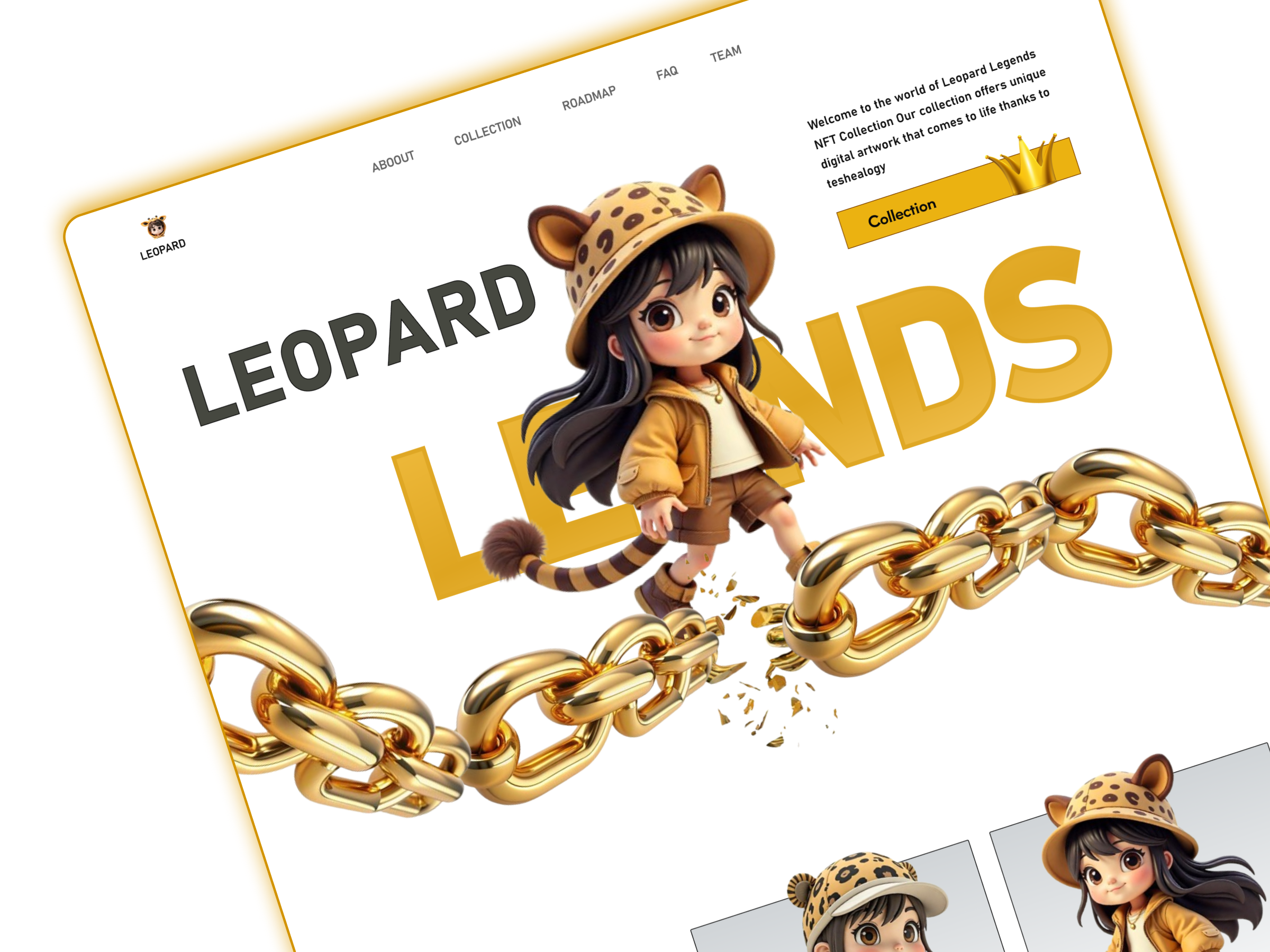 LEOPARD_NFT Web3 Landing Page by Arafat UIX on Dribbble
