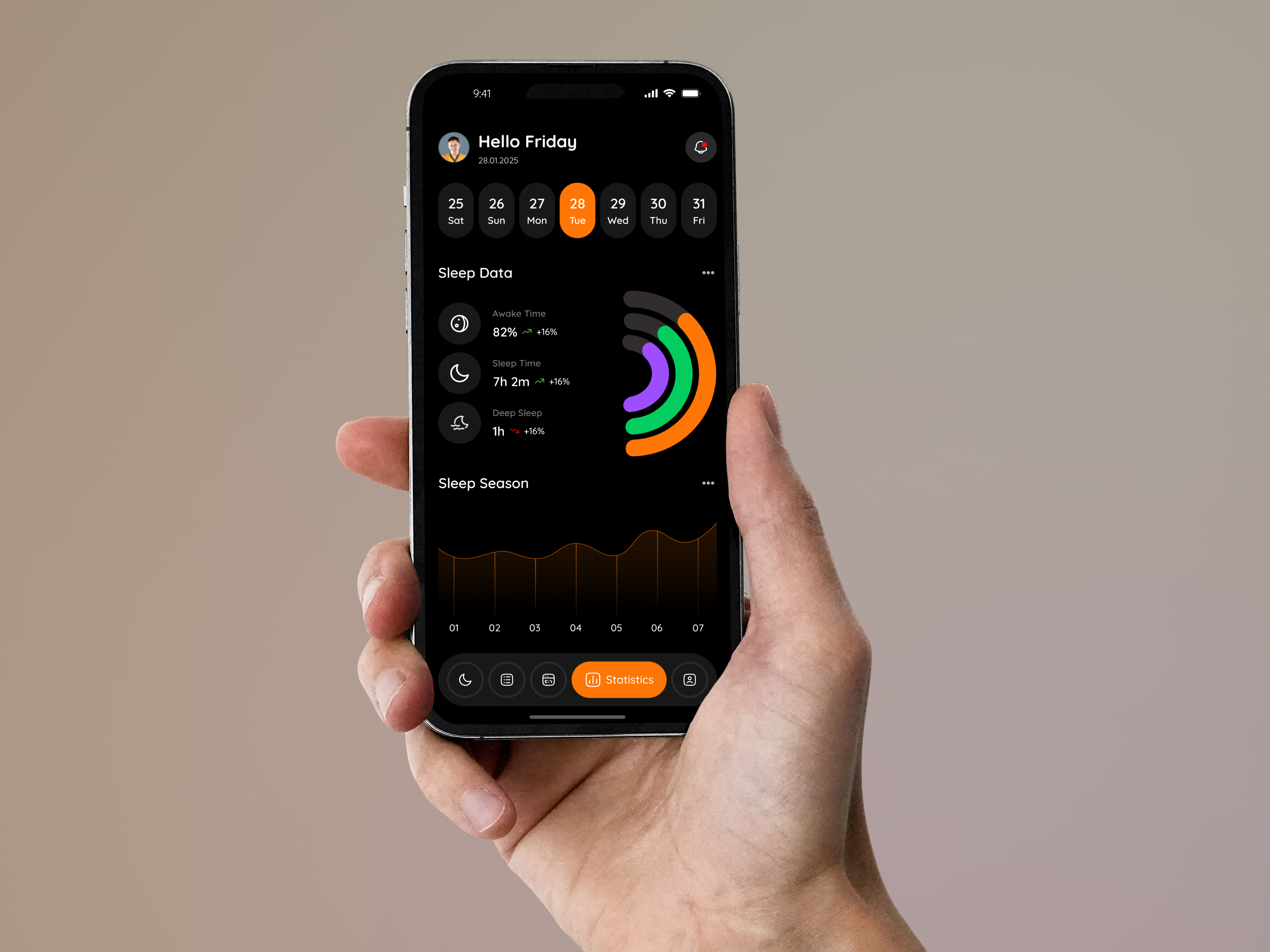 Sleep Cycle Mobile App by Harunur Rashid on Dribbble