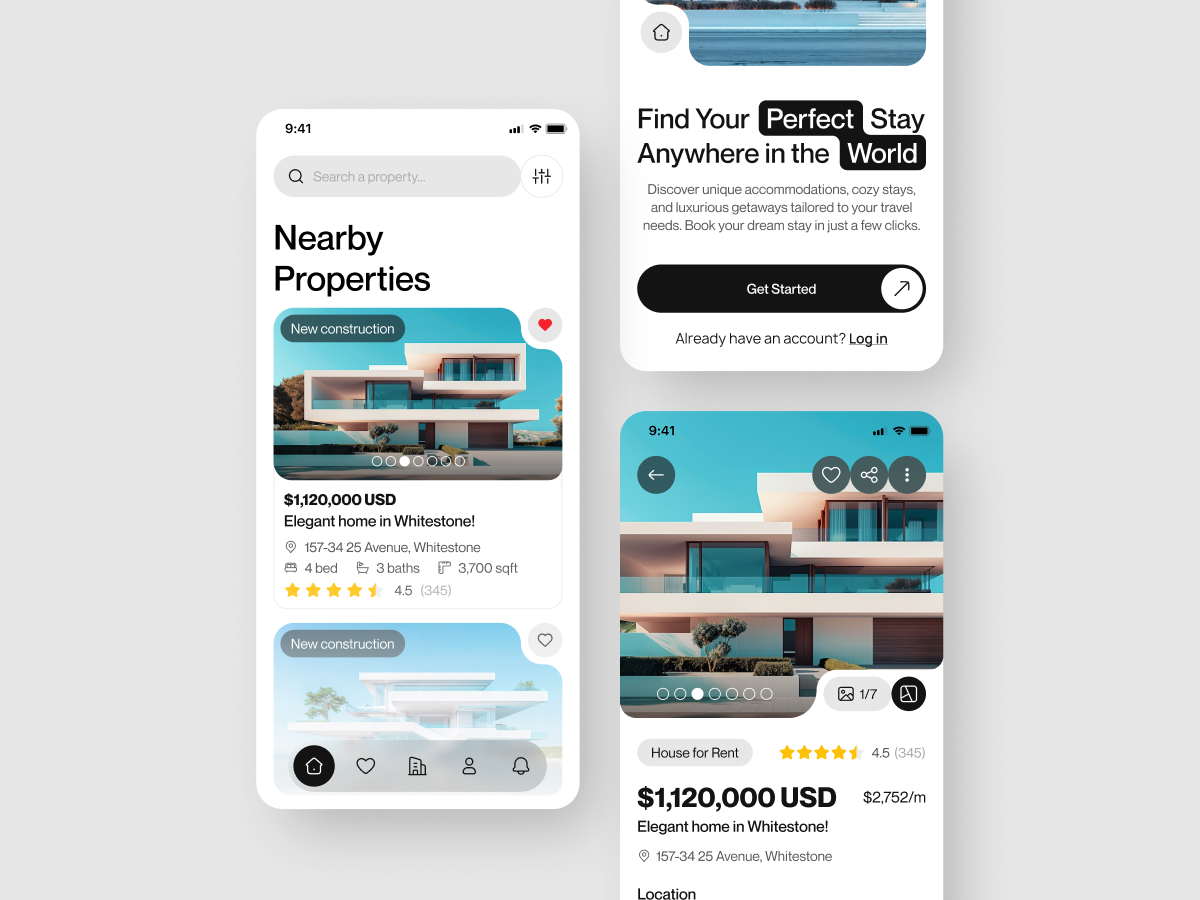 StaySphere Mobile App by Ahmer Ilyas on Dribbble