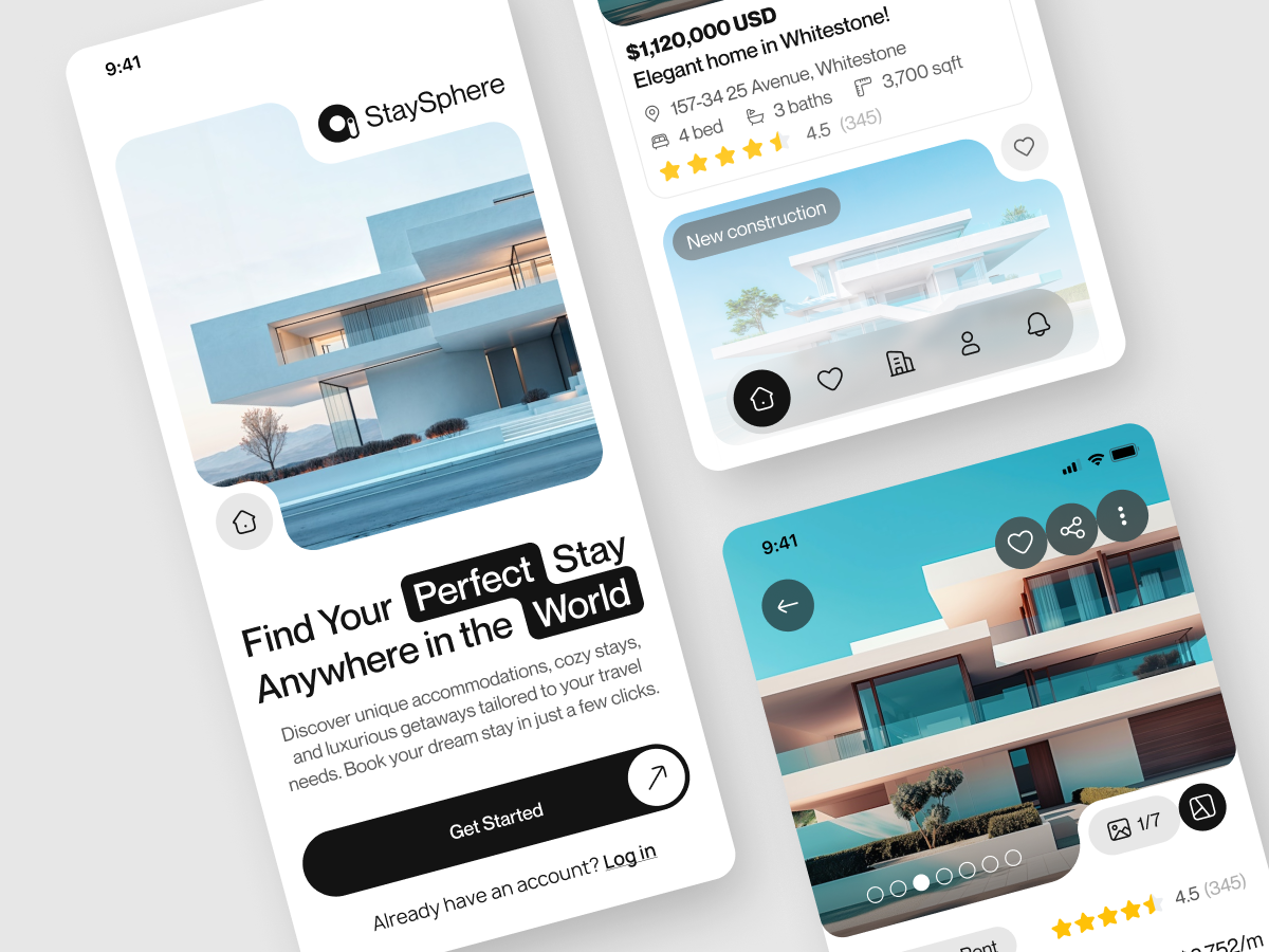 StaySphere Mobile App by Ahmer Ilyas on Dribbble