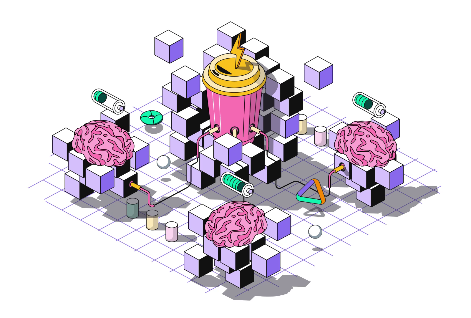 Dynamic 3D Animation of Surreal Geometric Shapes and Objects by ...