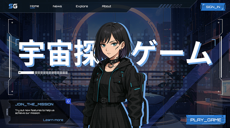 Cyberpunk Anime Game UI Concept by Peter Yoo on Dribbble