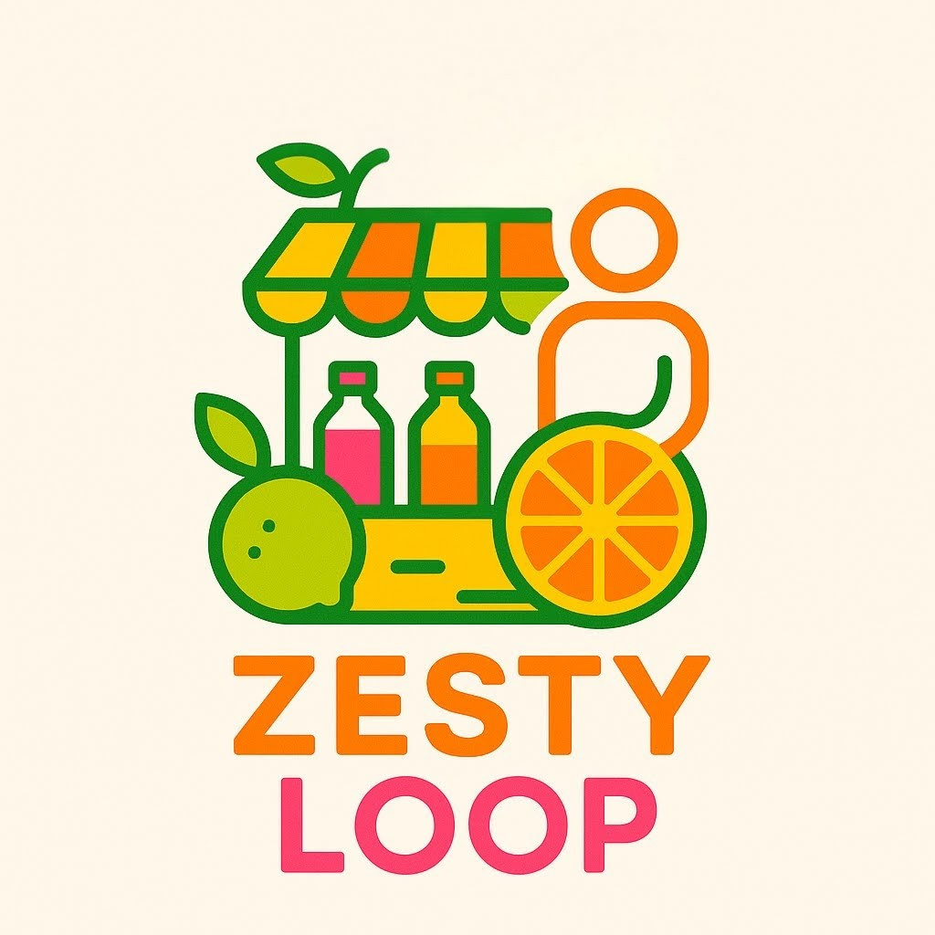 Zesty loop (Juice bar logo) by Zubayer Ahmed on Dribbble
