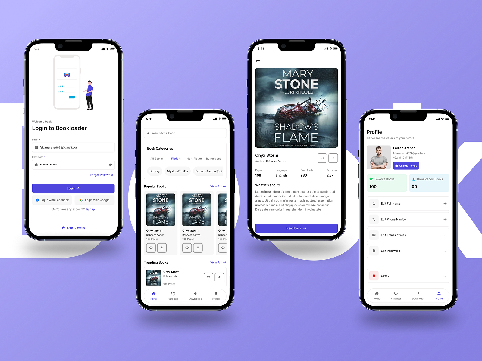 Book Downloader App by Haris Farooq on Dribbble