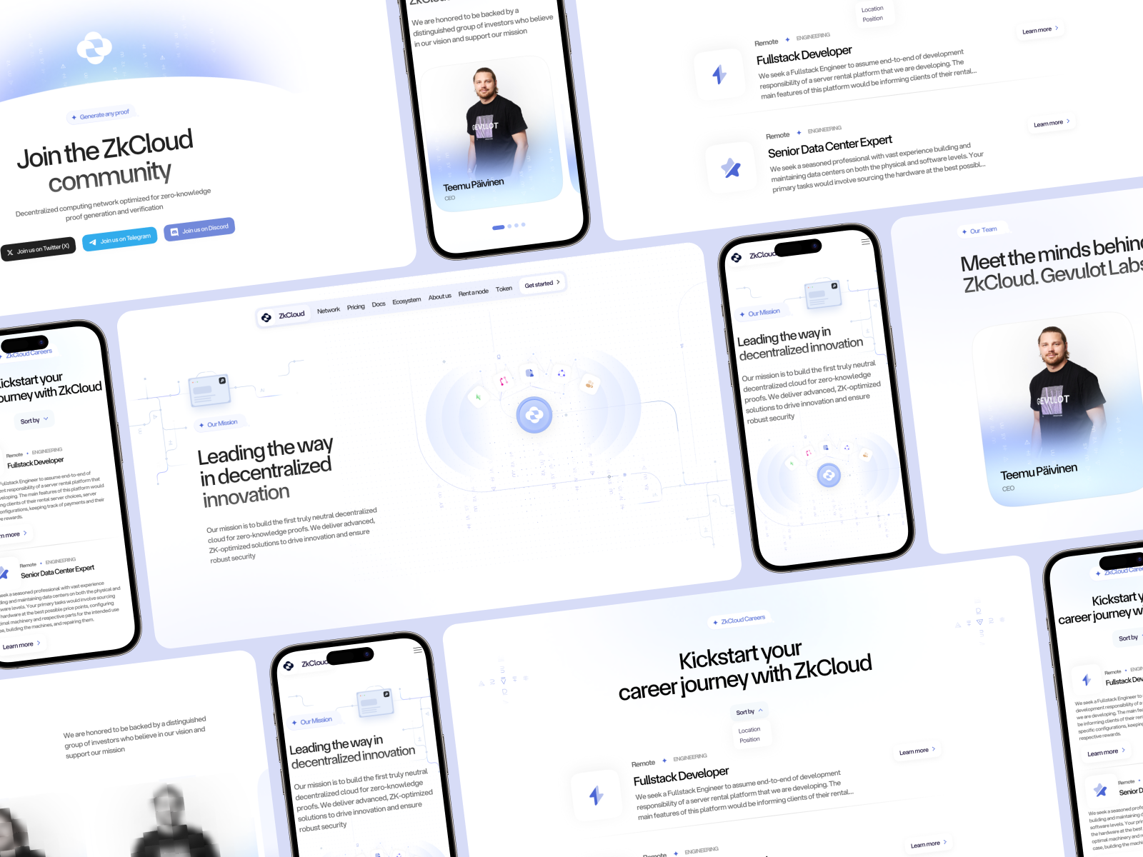ZkCloud - Cloud Computing Landing Page by Levi Wilson for QClay on Dribbble