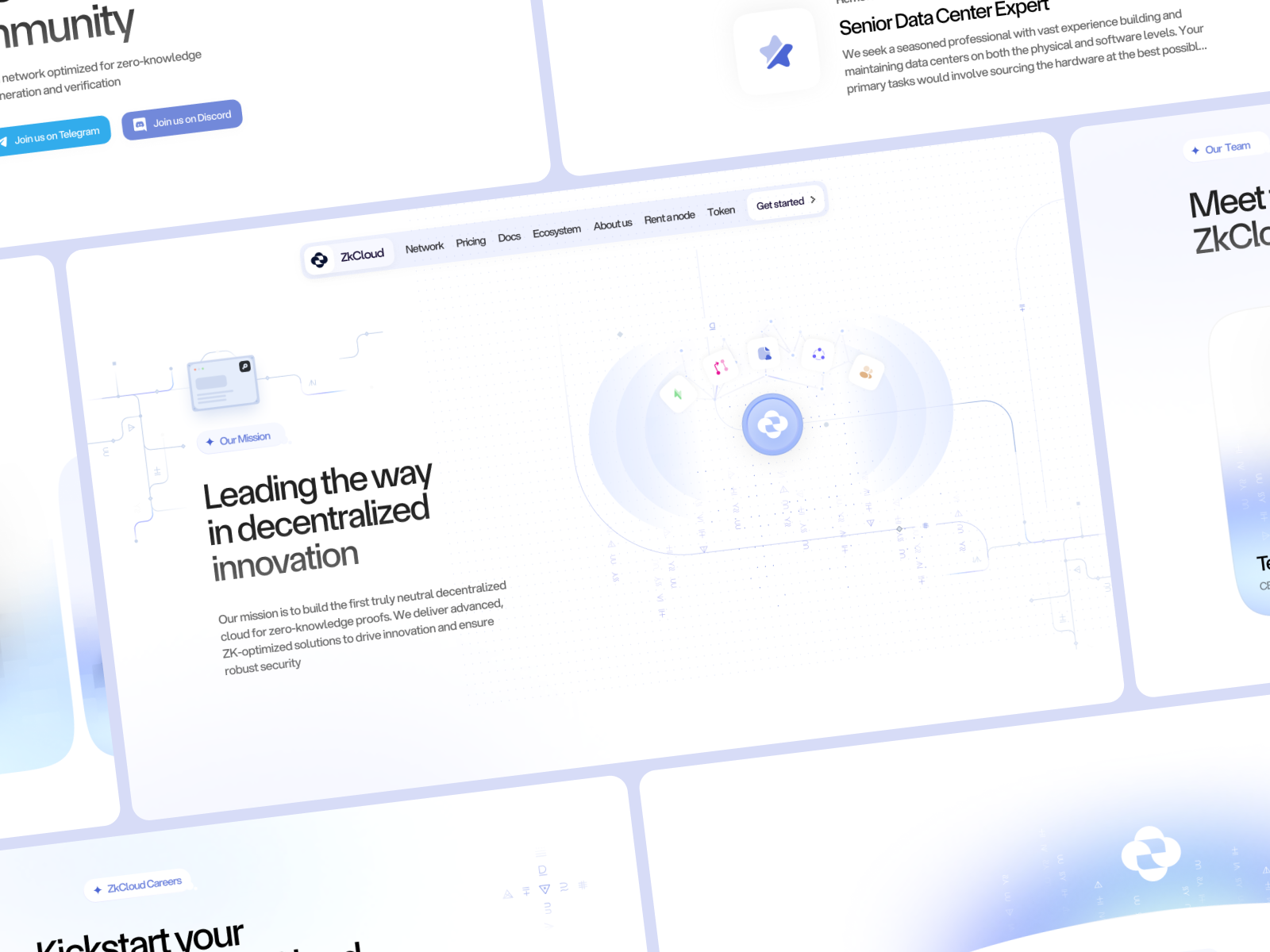ZkCloud - Cloud Computing Landing Page by Levi Wilson for QClay on Dribbble