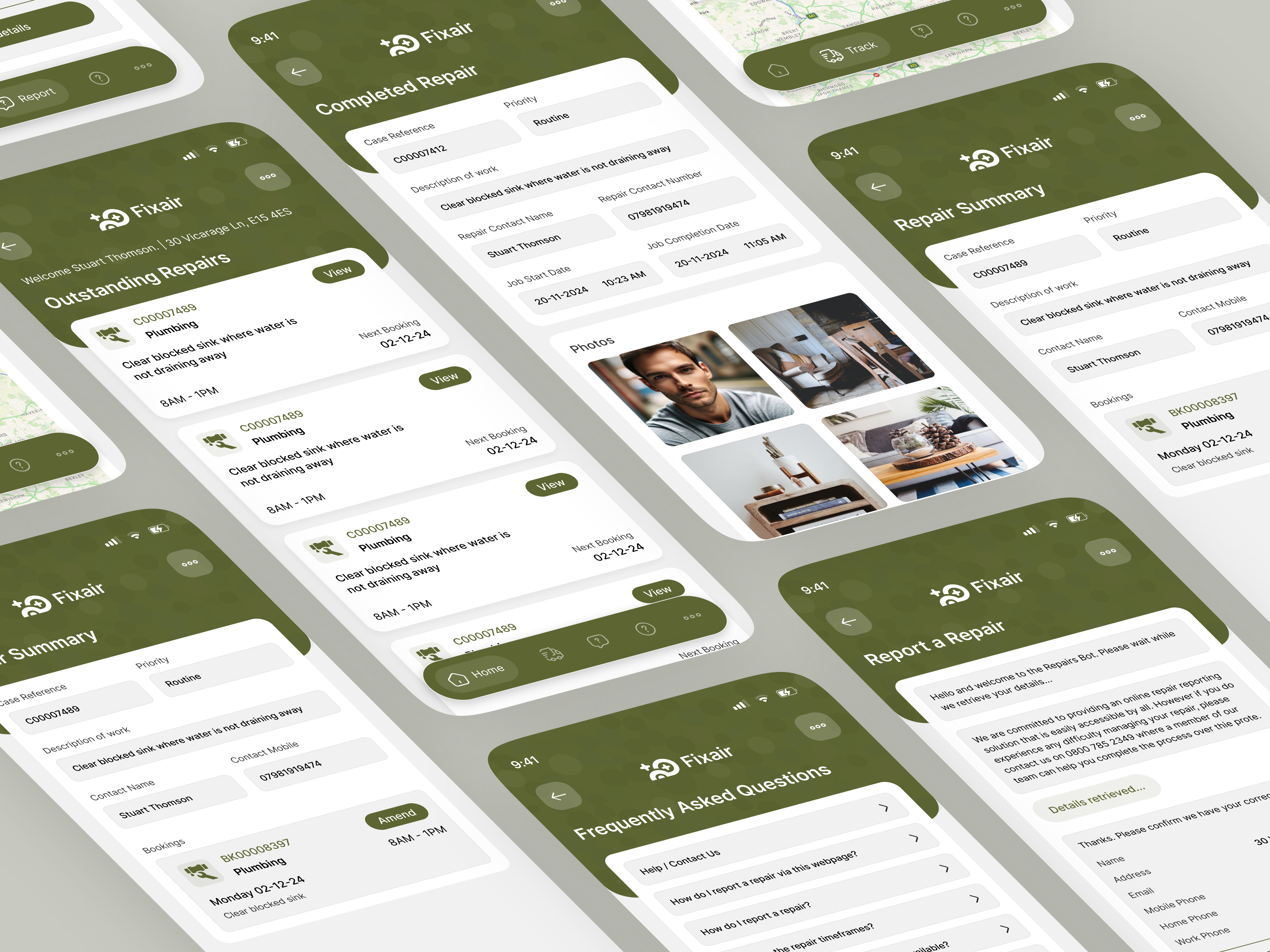 Tenant Repair Management Mobile App UI by Creativilo on Dribbble