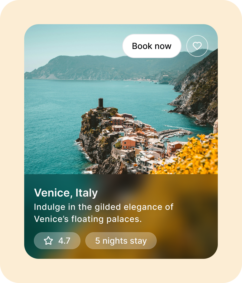 Travel App Card UI by Sayani Banerjee on Dribbble