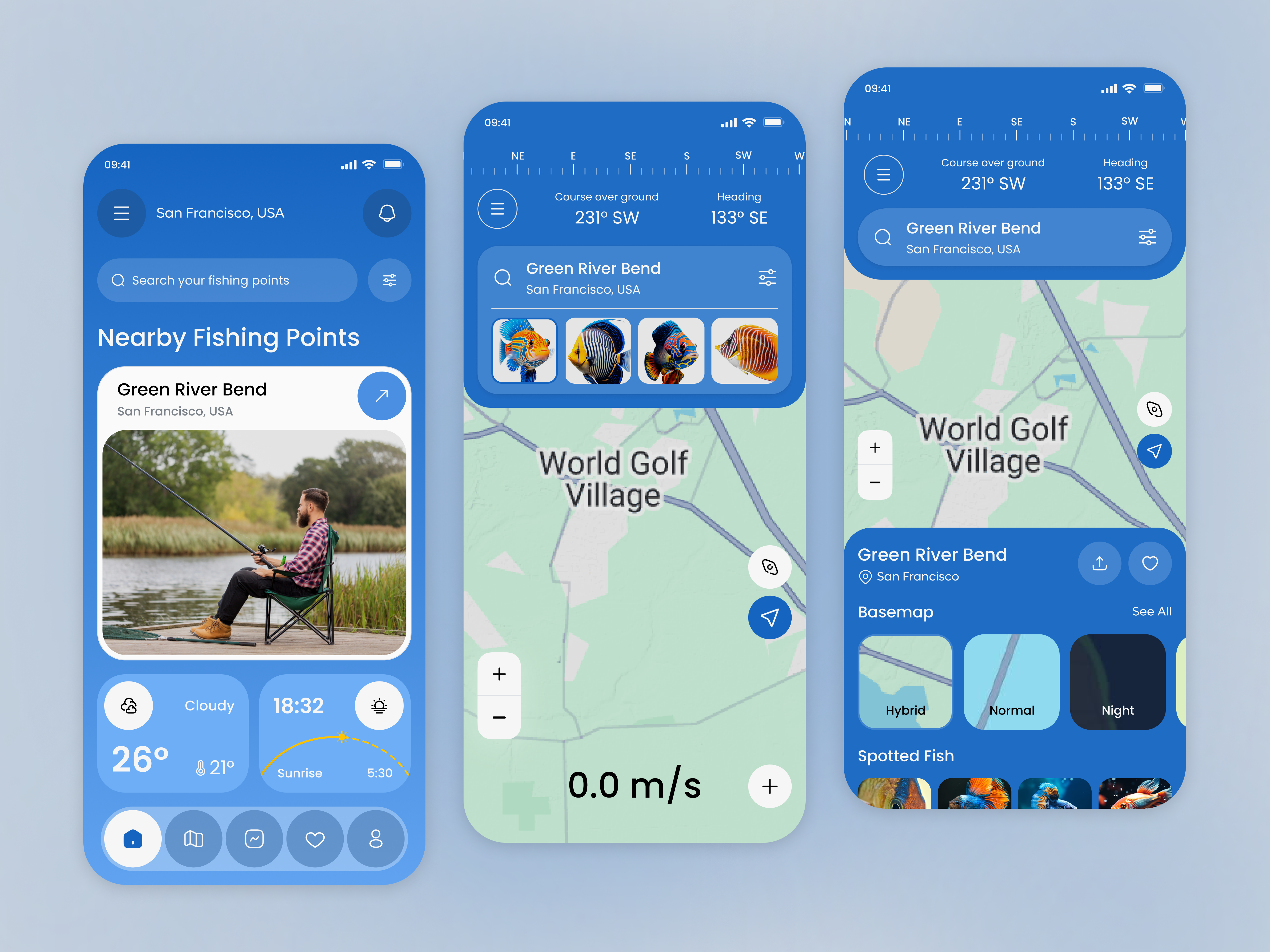 Fishing Points Mobile App - UI/UX by Md Rahamat Hawlader on Dribbble