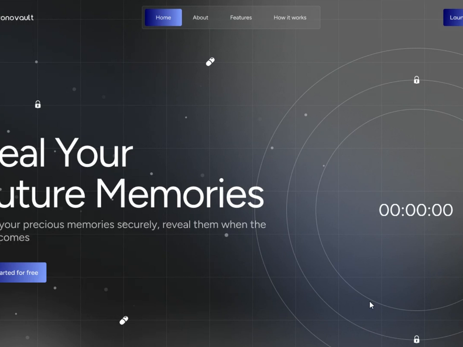 Chronovault - Landing Page by Design King on Dribbble