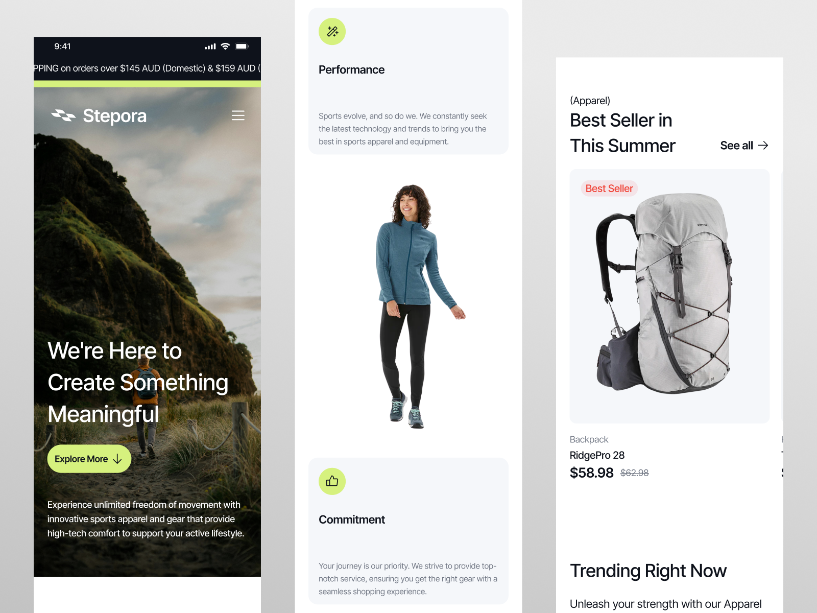 Stepora - Responsive Page by Nija Design for Nija Works on Dribbble