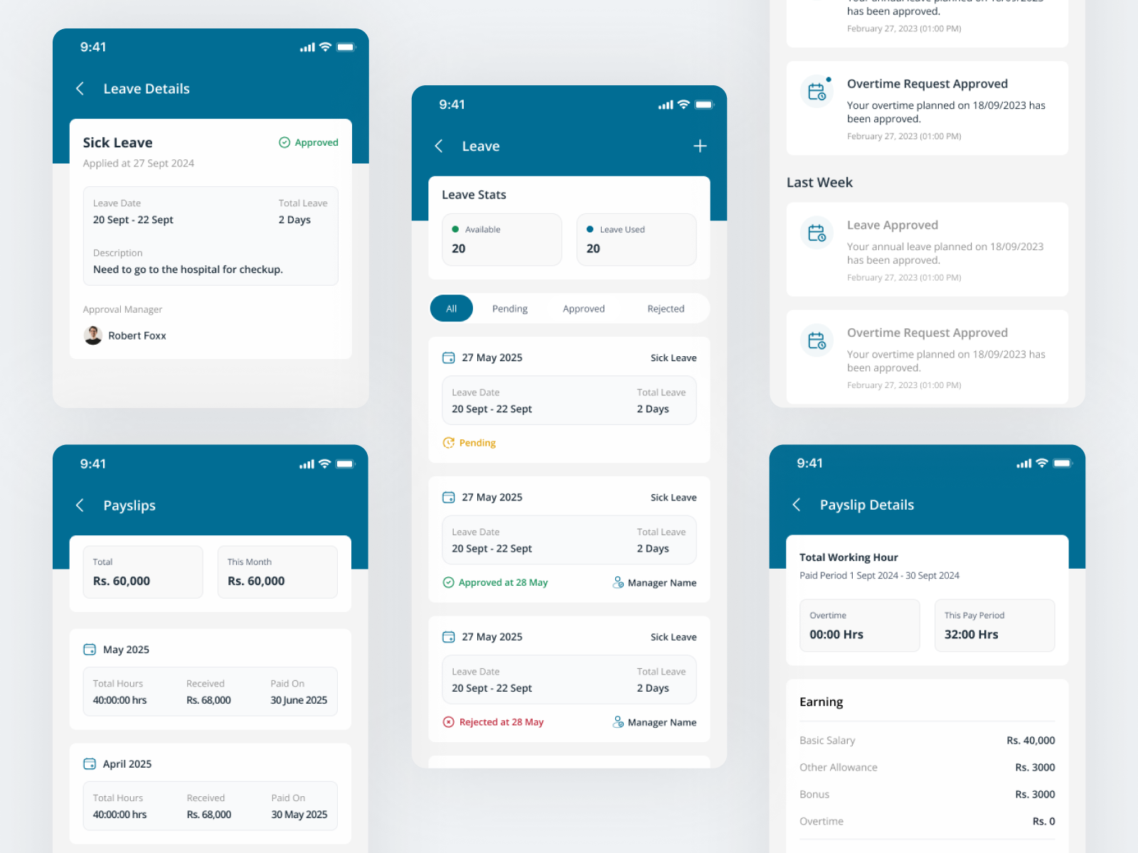 HRMS Mobile App Design by Alish KC on Dribbble