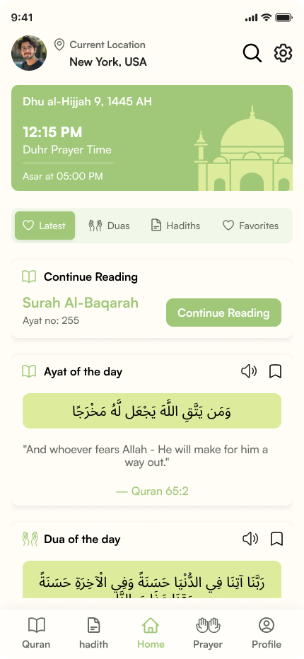 Islamic Mobile Application by Hassan Sajid on Dribbble