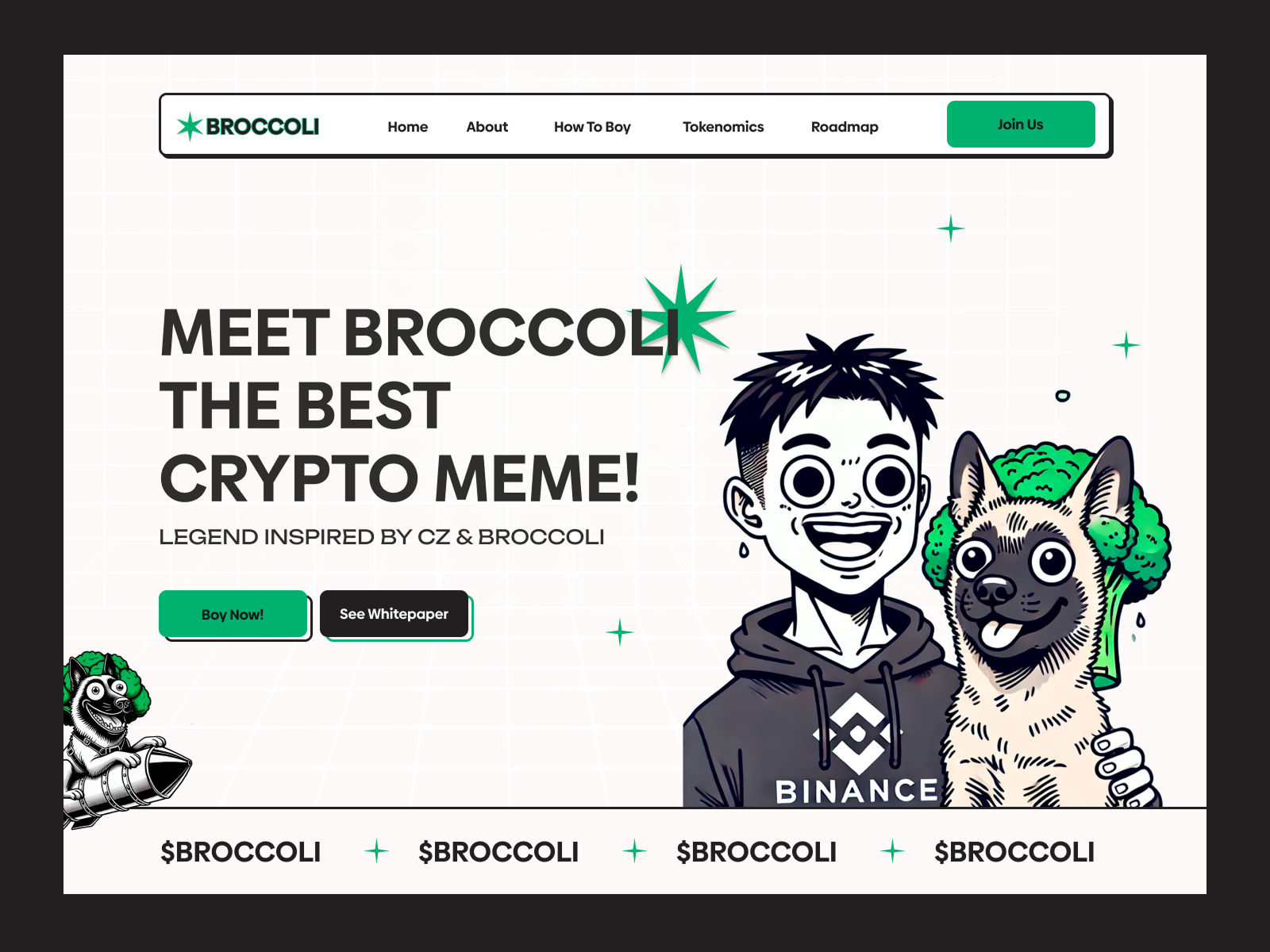 Broccoli - crypto meme mem token by Nina Marinenko on Dribbble