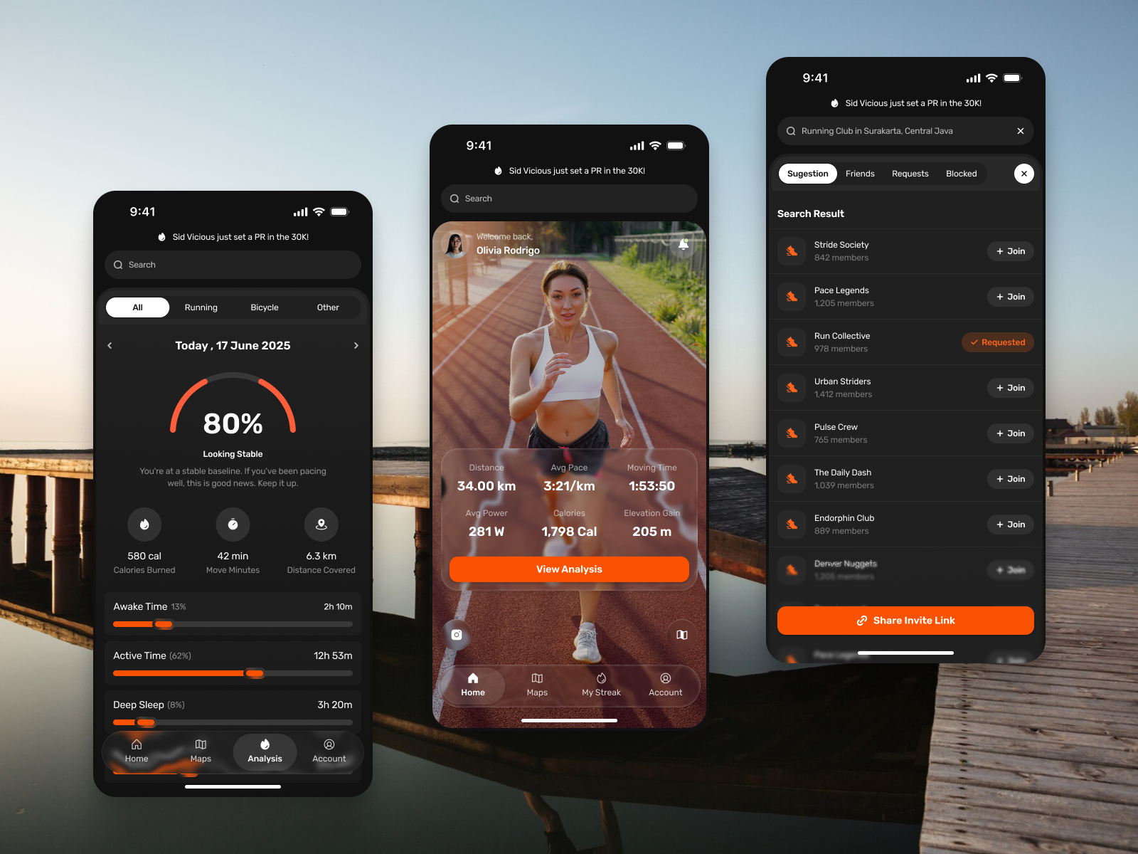 Activity Tracking Apps - Liquid IOS by Zaini Achmad® for Vektora on ...