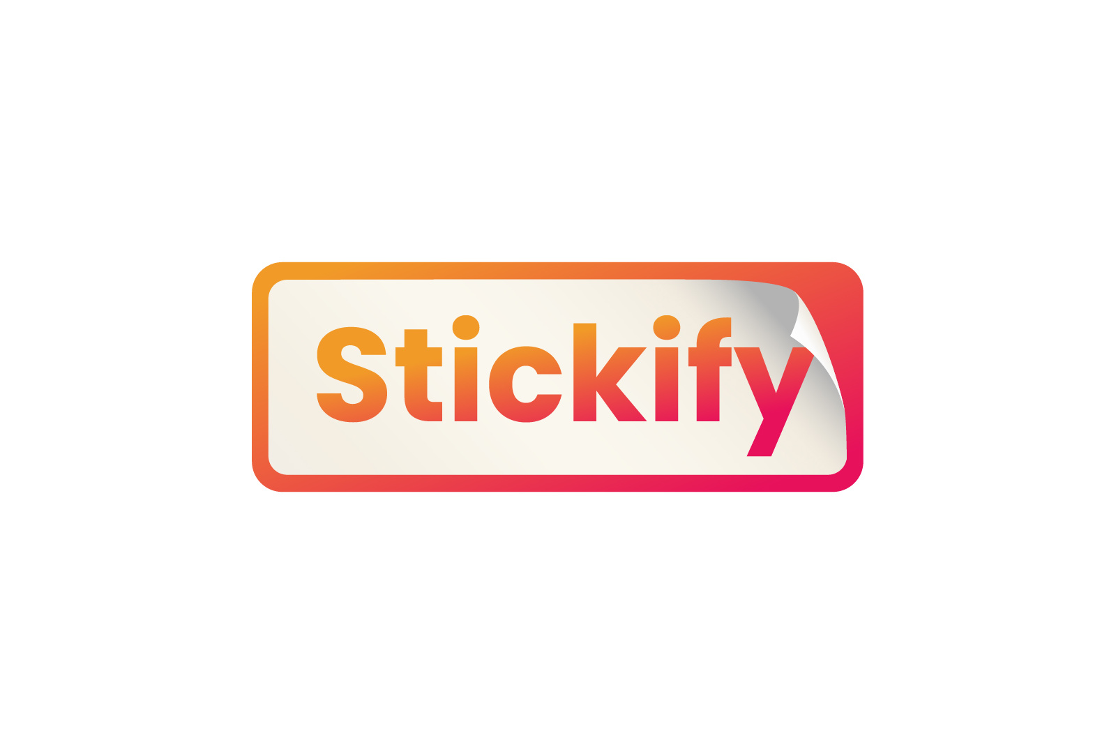 Stickify - Logo Design ! by Brandnxt - Digital Marketing Agency on Dribbble