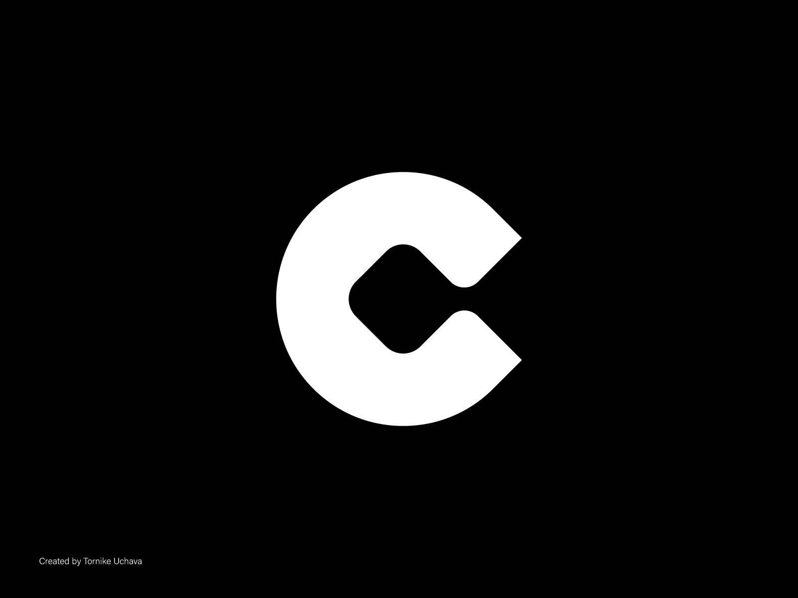 Bold Minimalist C Logo Mark – Modern Monogram Design by Tornike Uchava ...