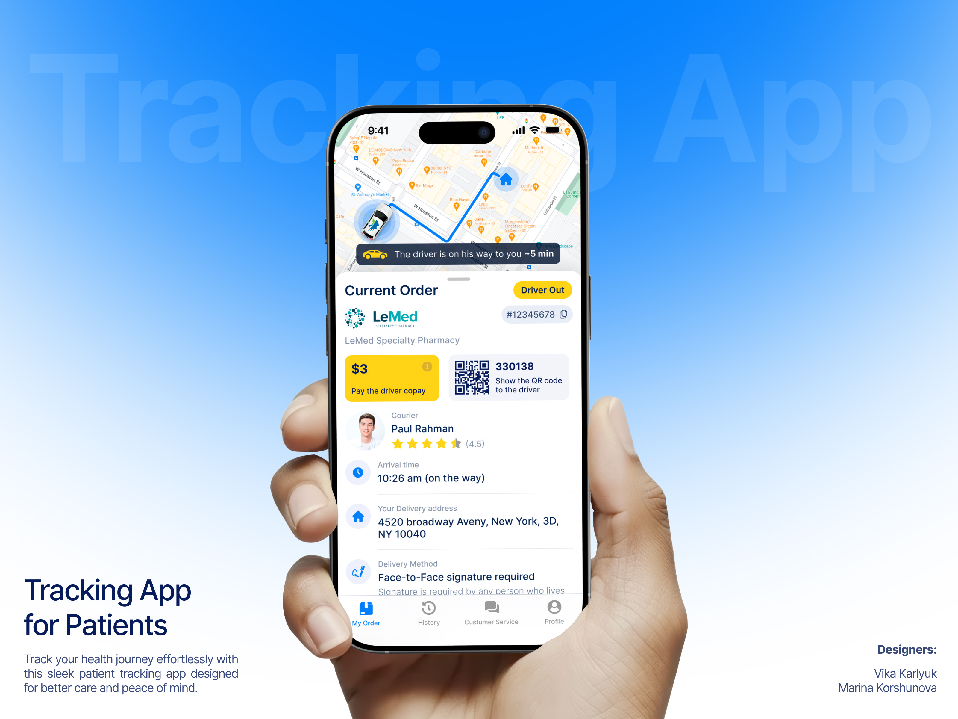 Tracking App for Patients by Marina Korshunova on Dribbble