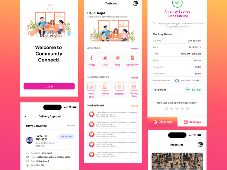 Community Connect – Smart Society Management App UI by AYUSHI JAIN on ...
